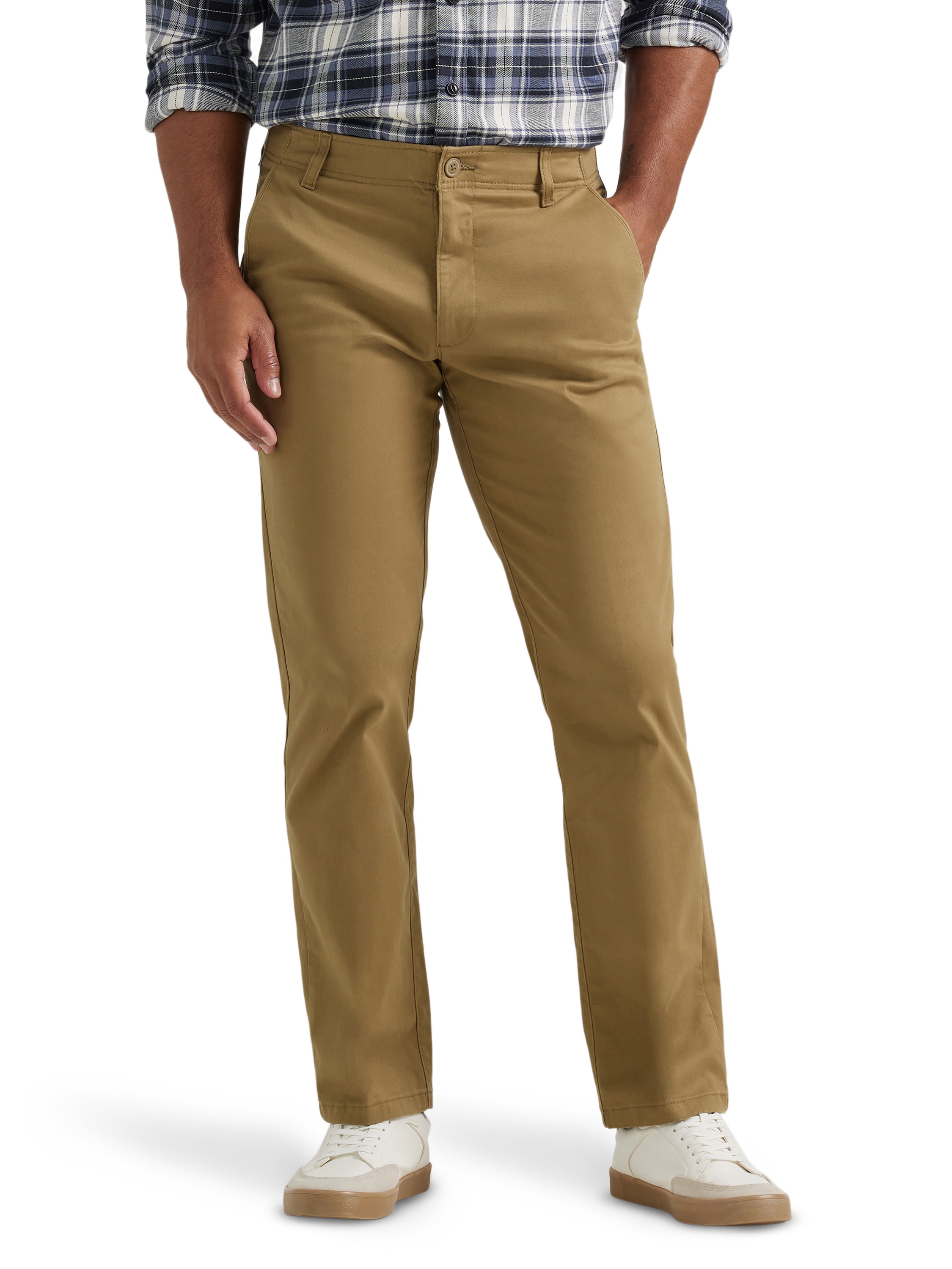 Lee Men’s Extreme Comfort Flat Front Pant - Walmart.com