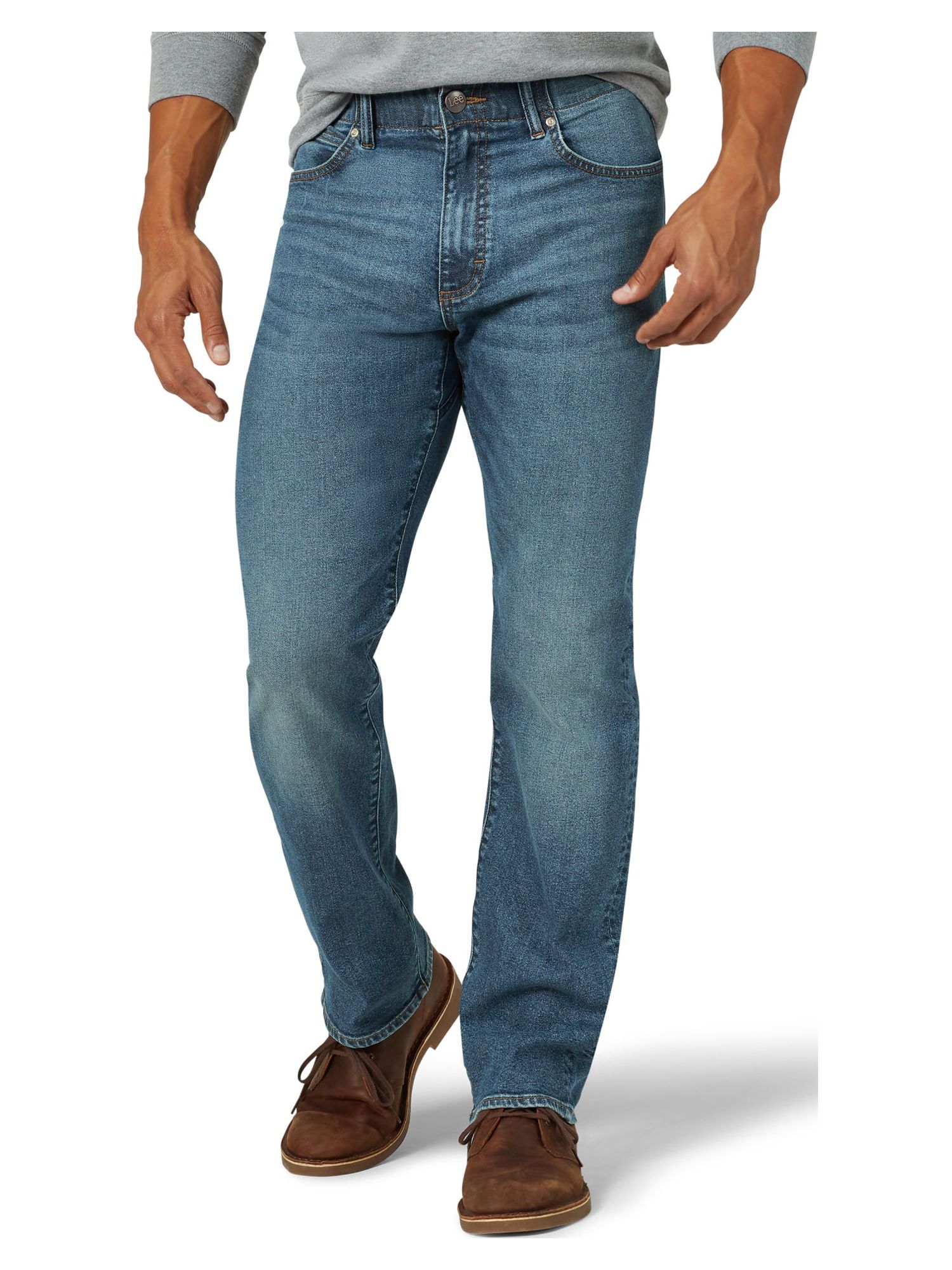 Lee Men’s and Big Men’s Extreme Motion Straight Fit Tapered Leg Jeans - Walmart.com