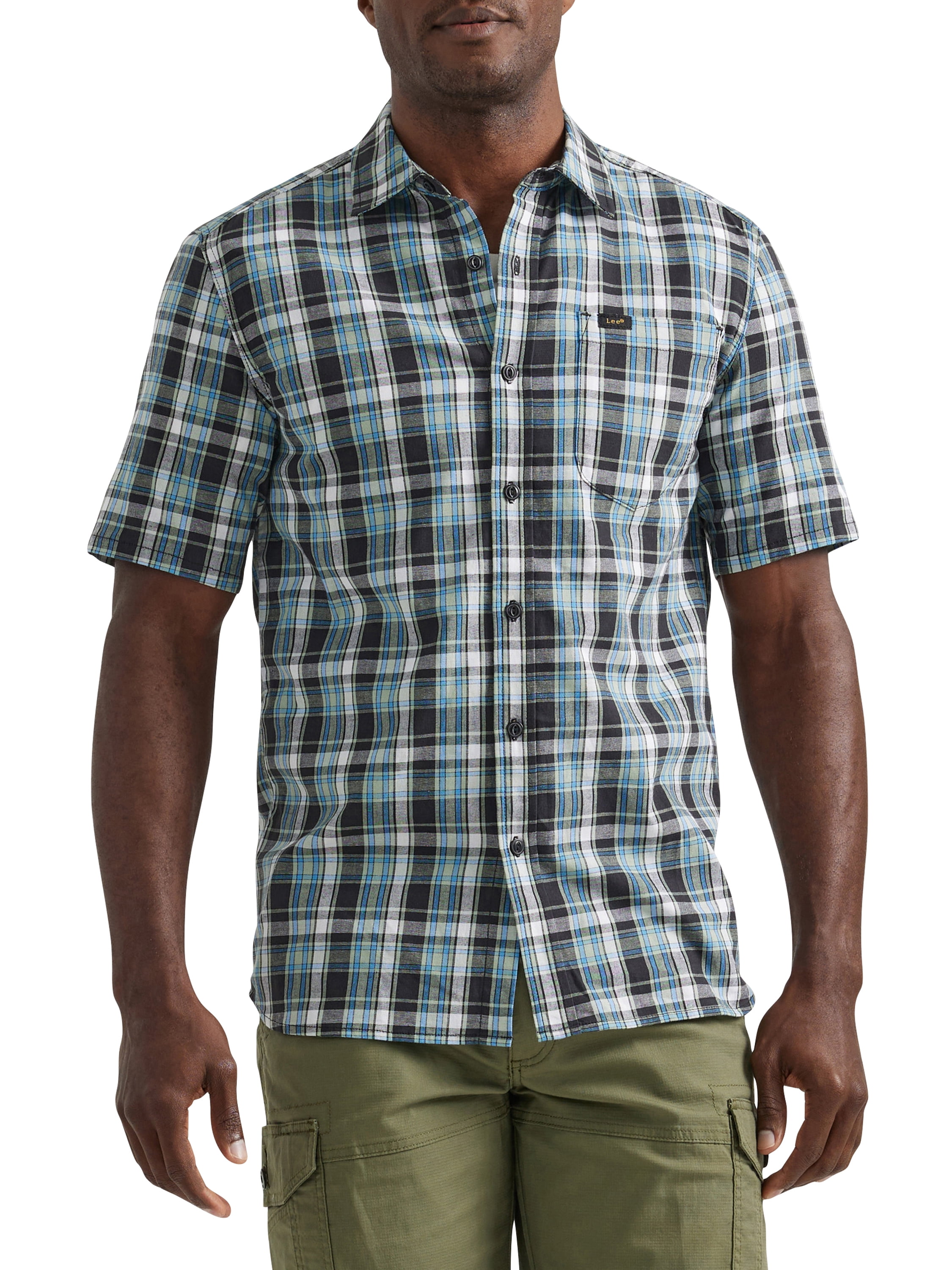 Lee® Men's Extreme Motion Short Sleeve Plaid All Purpose Shirt ...