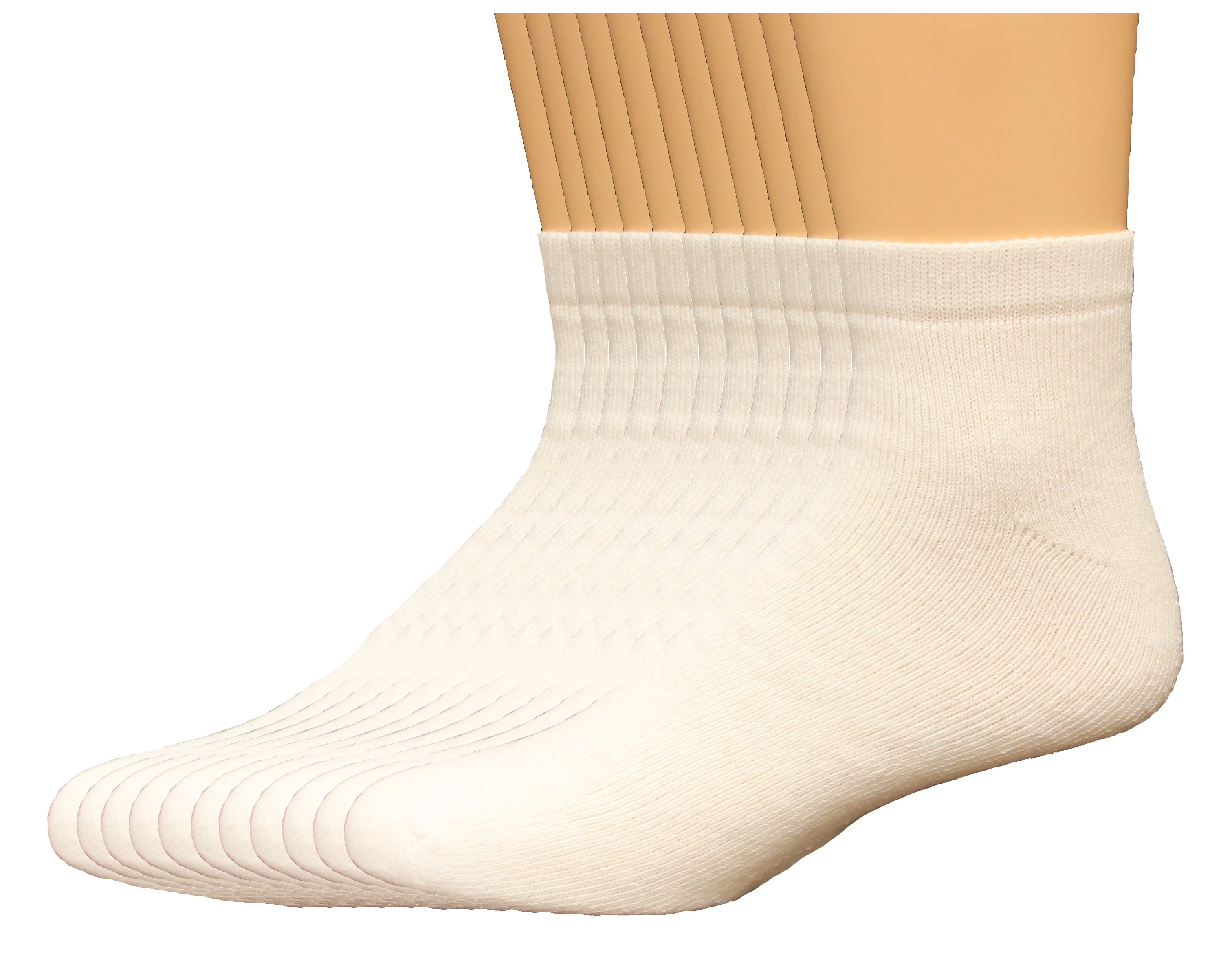 Lee Men's Full Cushioned Low Cut Sock 11 Pair, White, Men's 6-12 ...