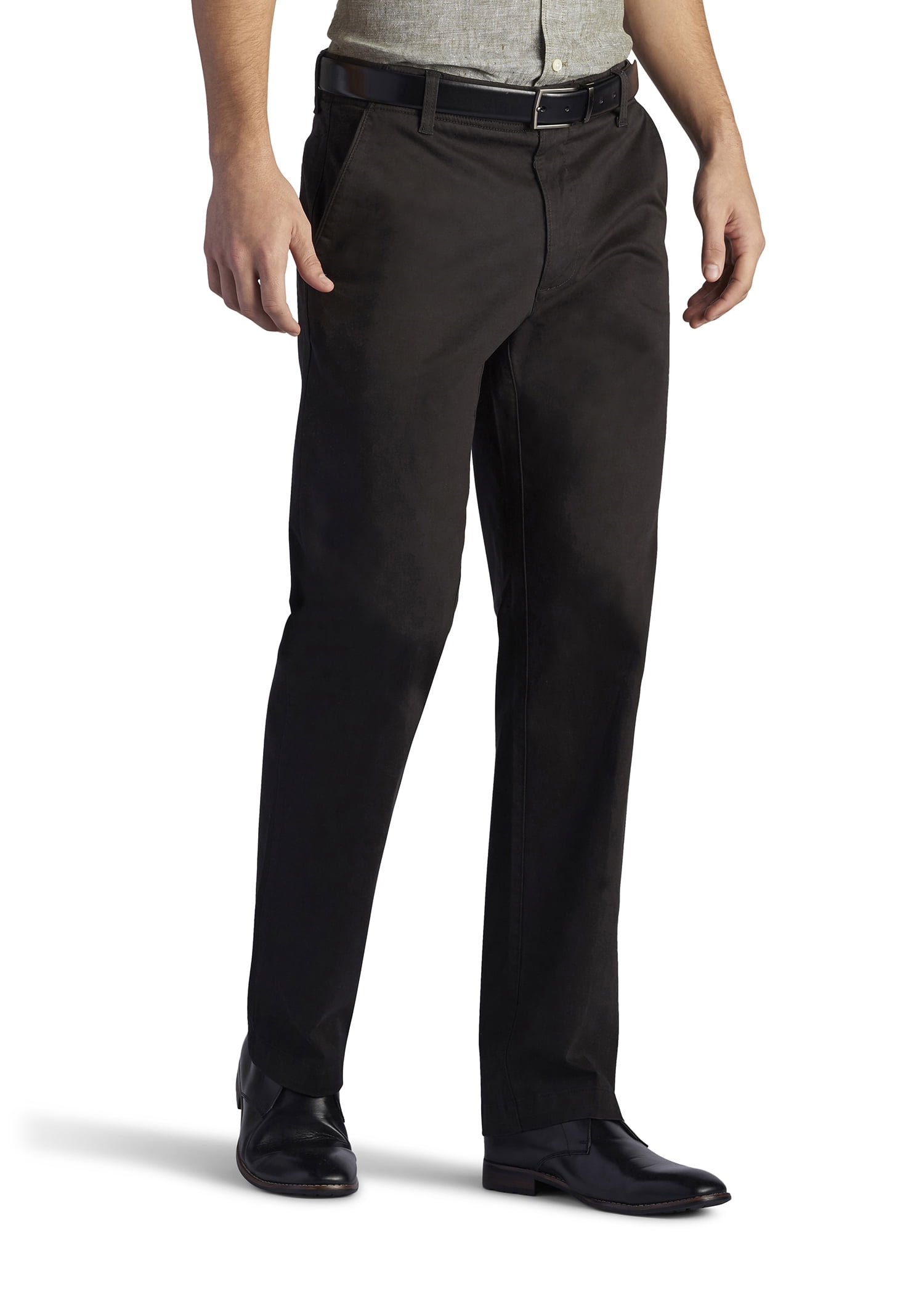 Lee Men's Khaki with Pockets Black Pants, Size 34x32 - Walmart.com