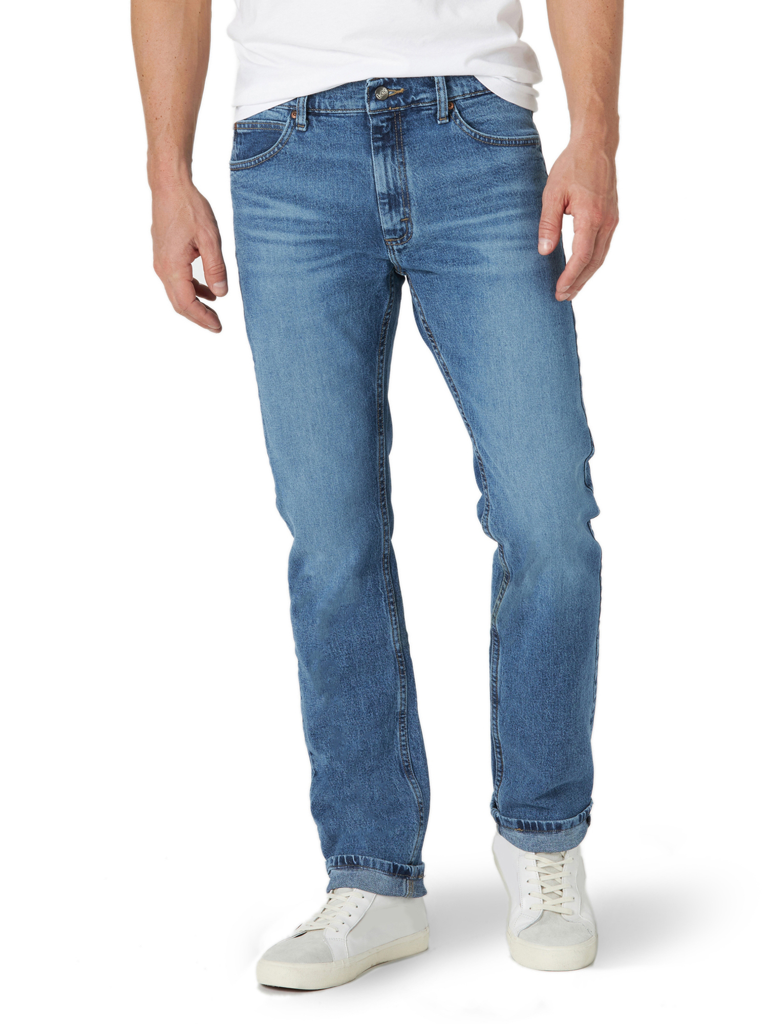 Lee Men's Legendary Denim Regular Straight Five Pocket Jeans - Walmart.com