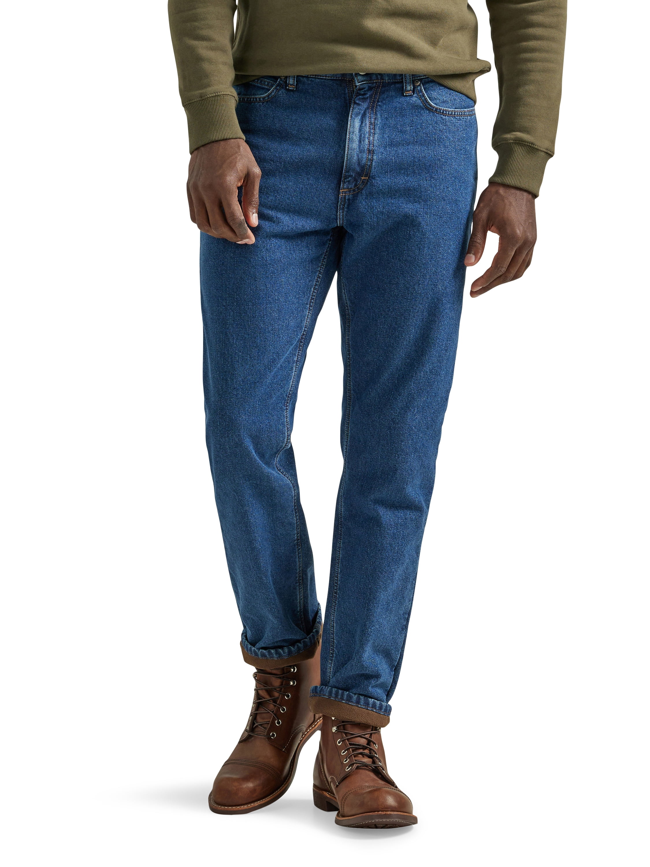 Lee® Men's Legendary Fleece-Lined Relaxed Straight Jean - Walmart.com