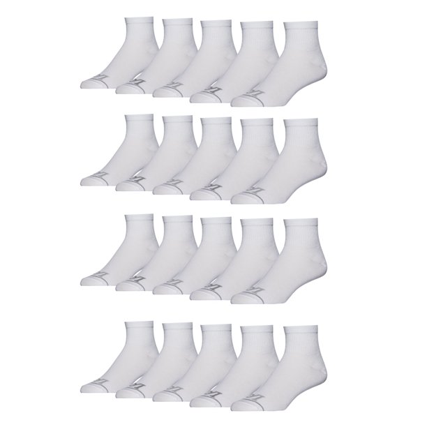 Lee Men's Quarter Low Cut Socks, 20 Pack, Sizes 10-13 - Walmart ...