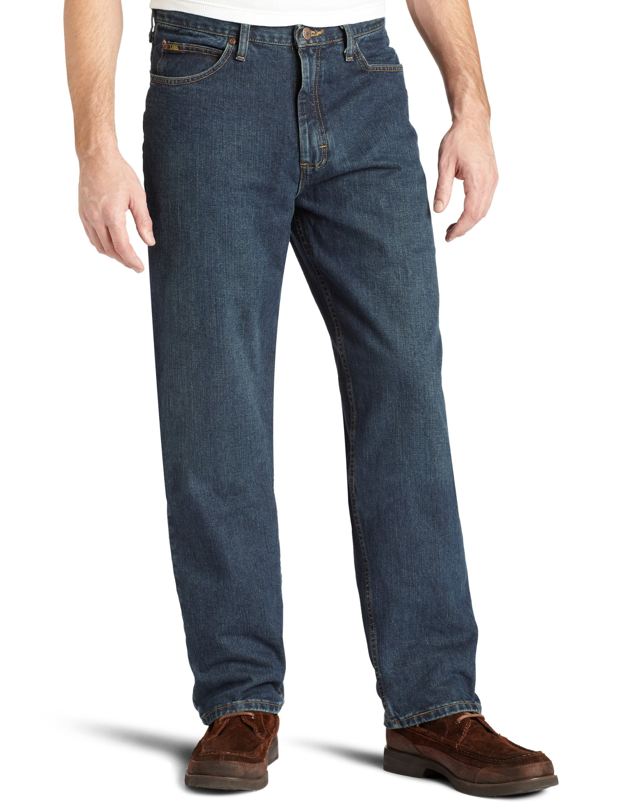 Lee Men's Relaxed Fit Tapered Leg Jean,Dark Blue Fade,30W x 34L ...