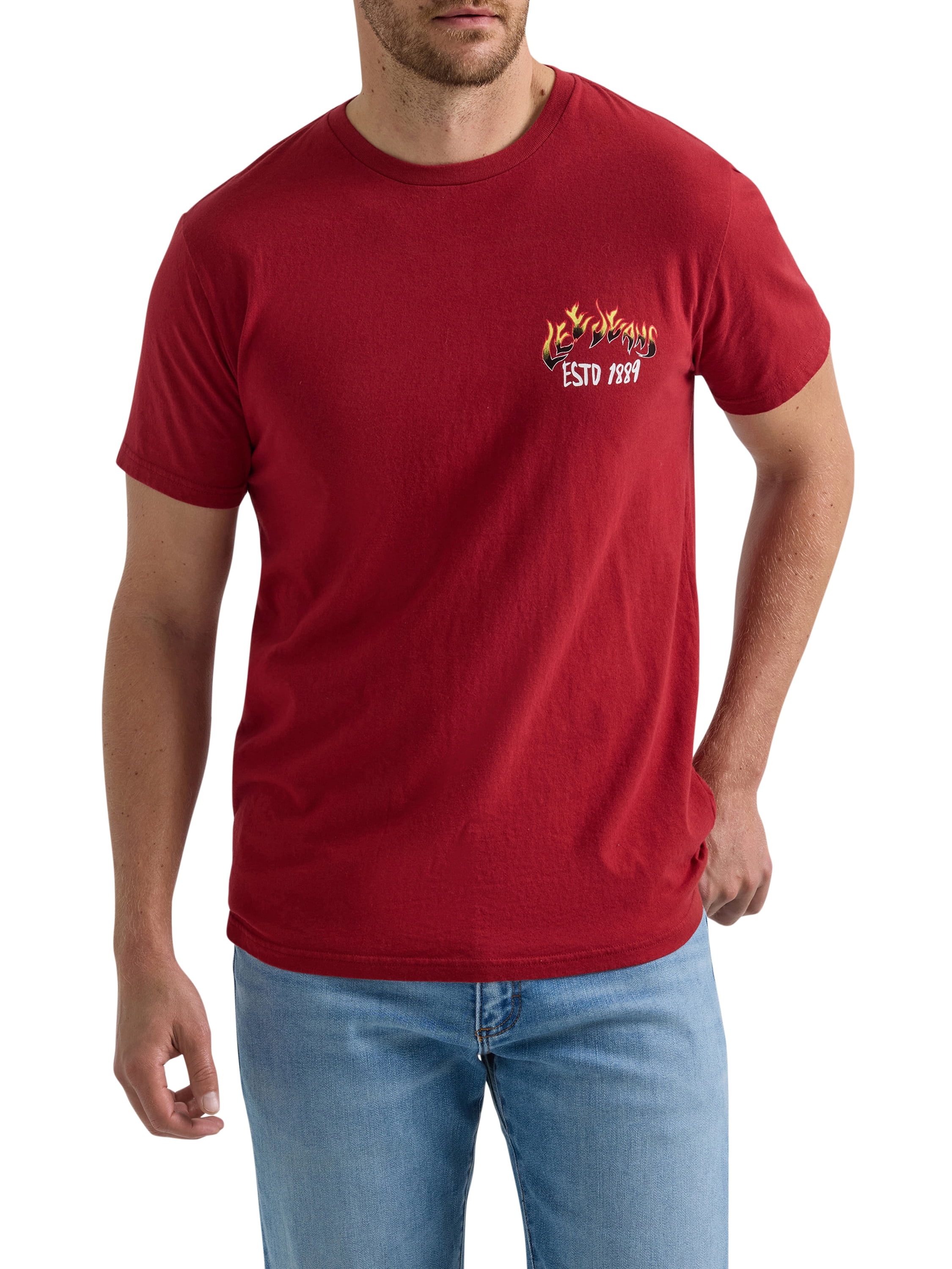 Lee® Men's Short Sleeve Regular Fit Graphic Tee, Sizes S-3XL - Walmart.com