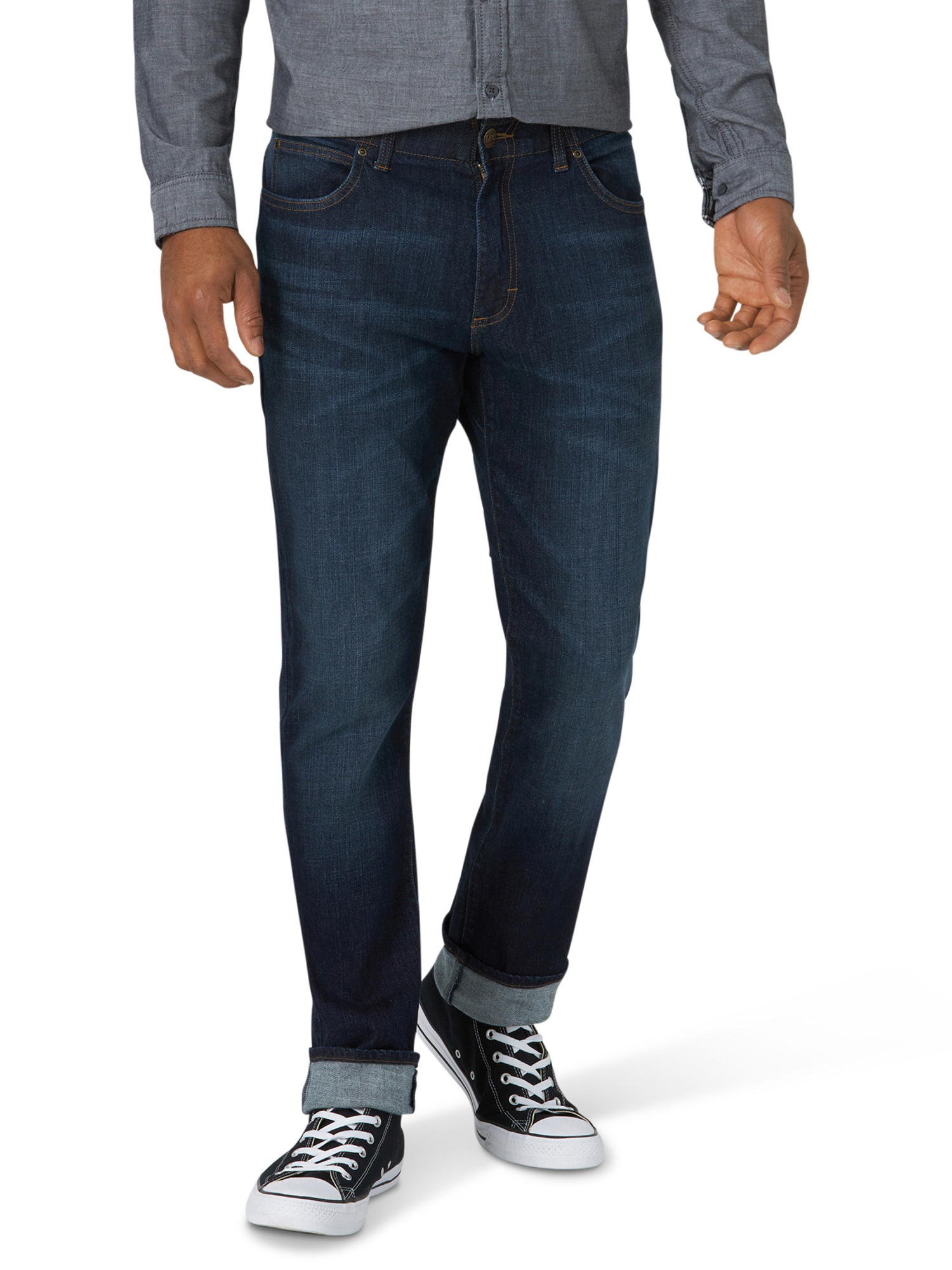 Lee Men's Straight Tapered Denim Jean - Walmart.com