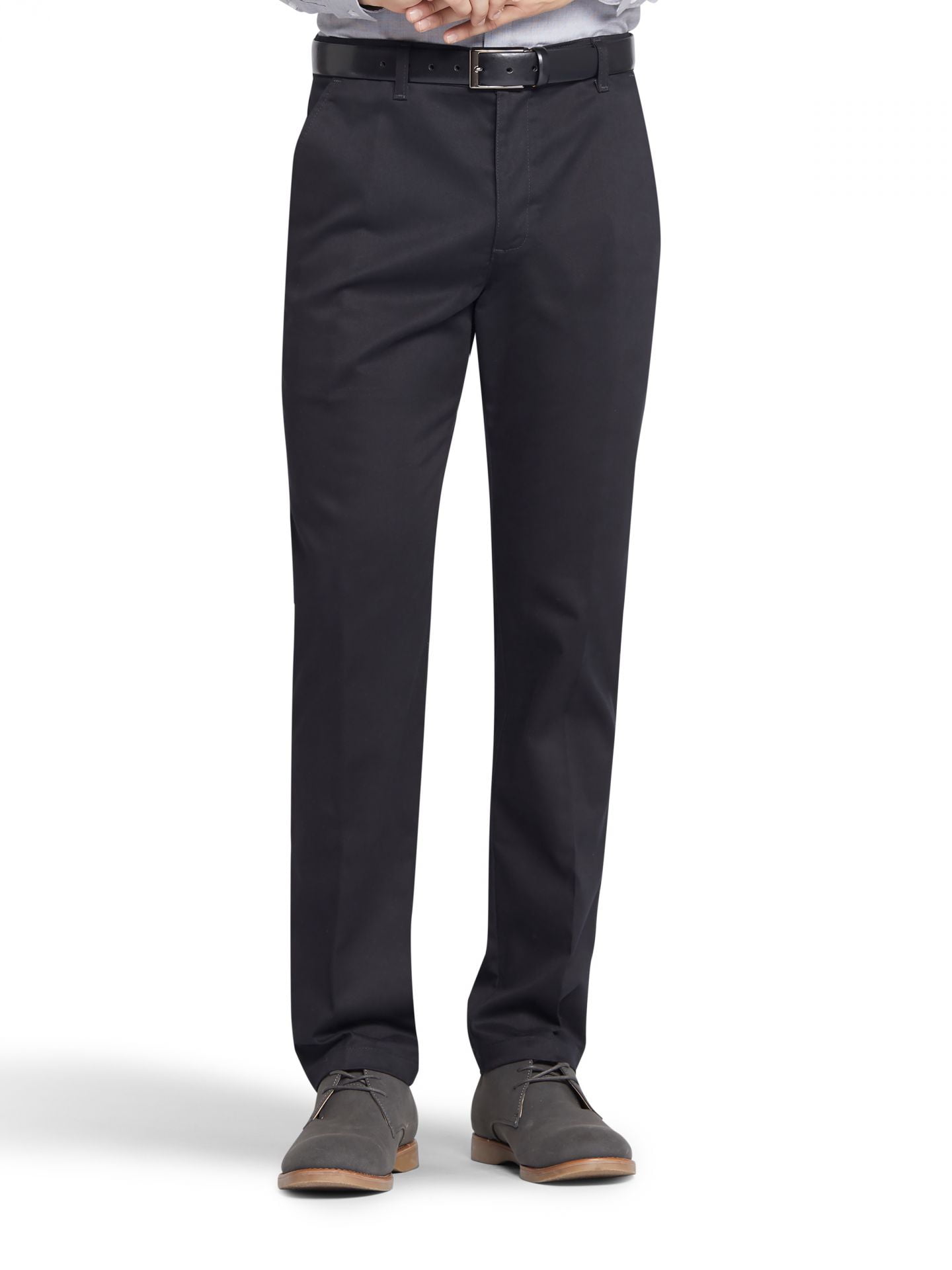 Lee Men's Total Freedom Stretch Slim Fit Flat Front Pant, Black, 29W x ...