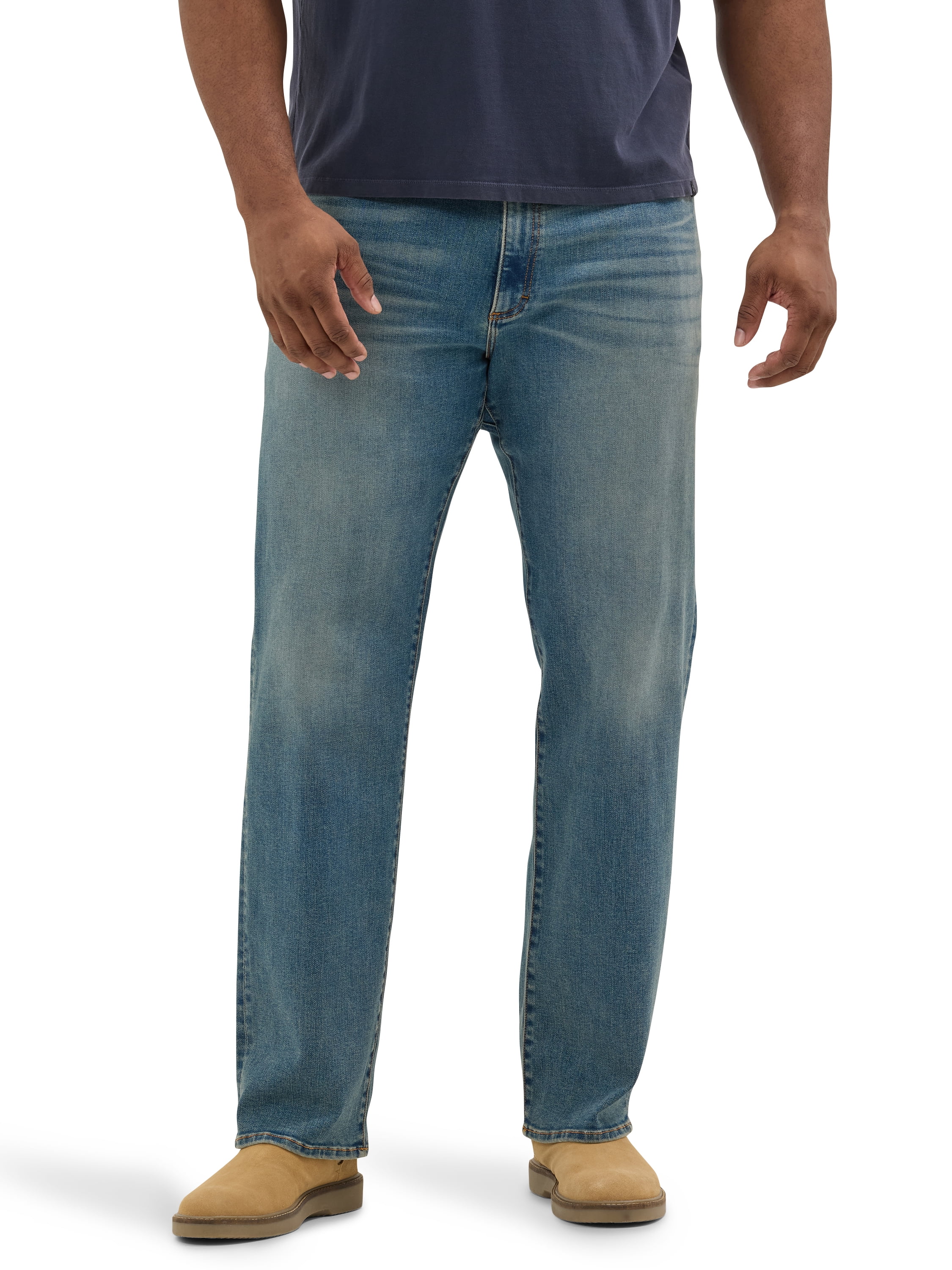 Lee Men's Extreme Motion Relaxed Straight Leg Jeans with Flexible ...