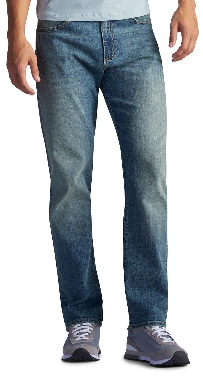 Lee Men’s and Big Men’s Extreme Motion Straight Fit Tapered Leg Jeans ...