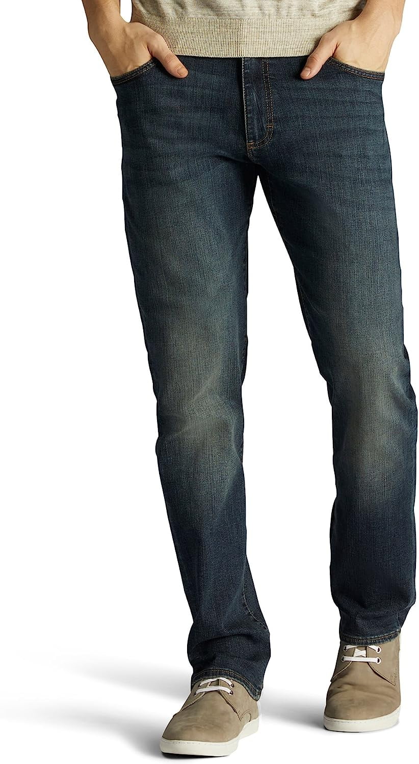 Lee Mens Performance Series Extreme Motion Straight Fit Tapered Leg Jean 40W x 29L Maverick ...