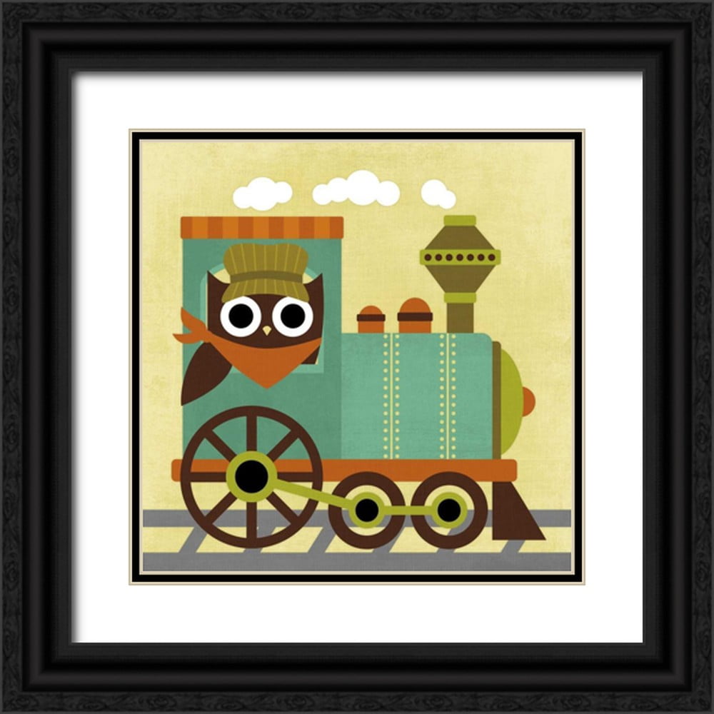 Lee, Nancy 15x15 Black Ornate Wood Framed with Double Matting Museum ...