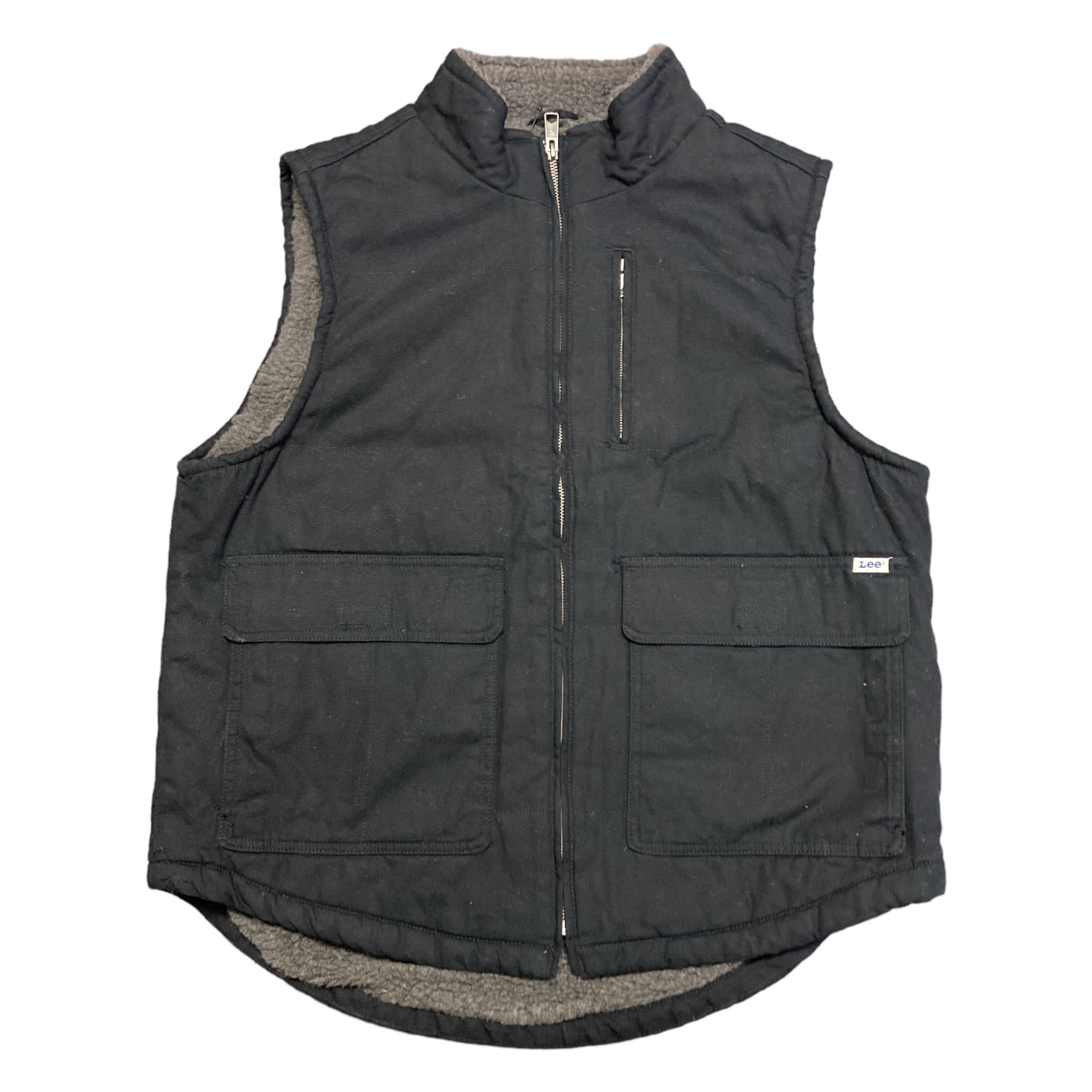 Lee Premium Men's Sleeve Sherpa Lined Mock Collar Full Zip Canvas ...