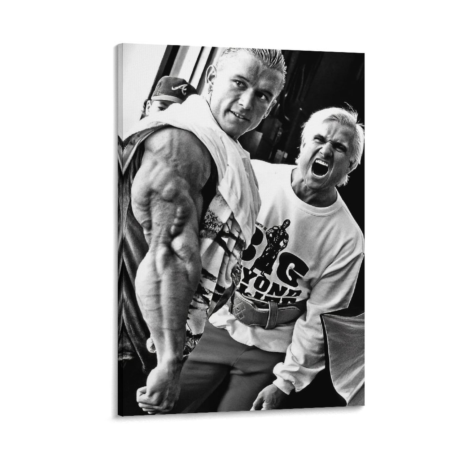 Lee Priest And Tom Platz Portrait Art Poster Painting On Canvas Wall ...