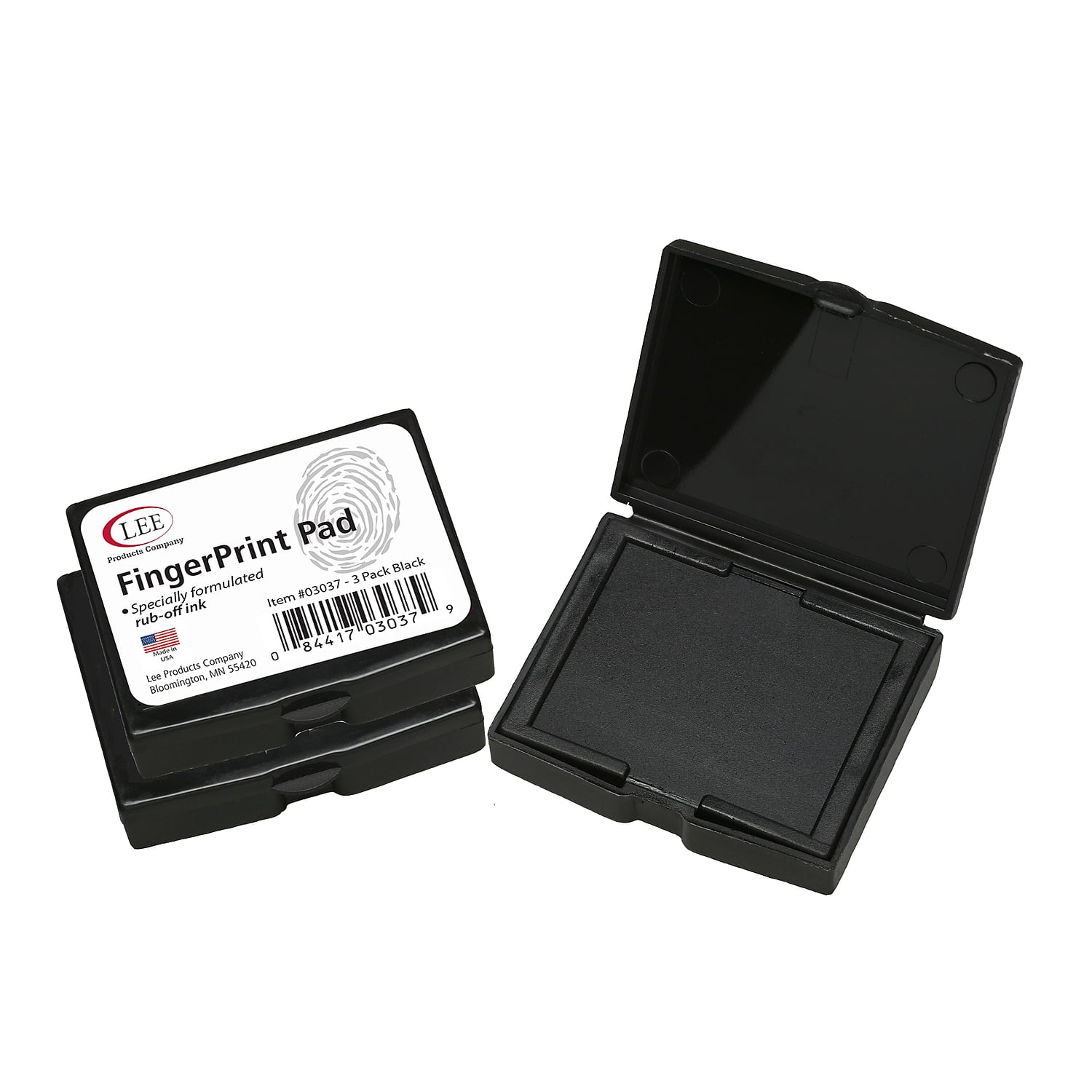 Lee Products Inkless Fingerprint Pad Black Ink 03037 - Walmart.com