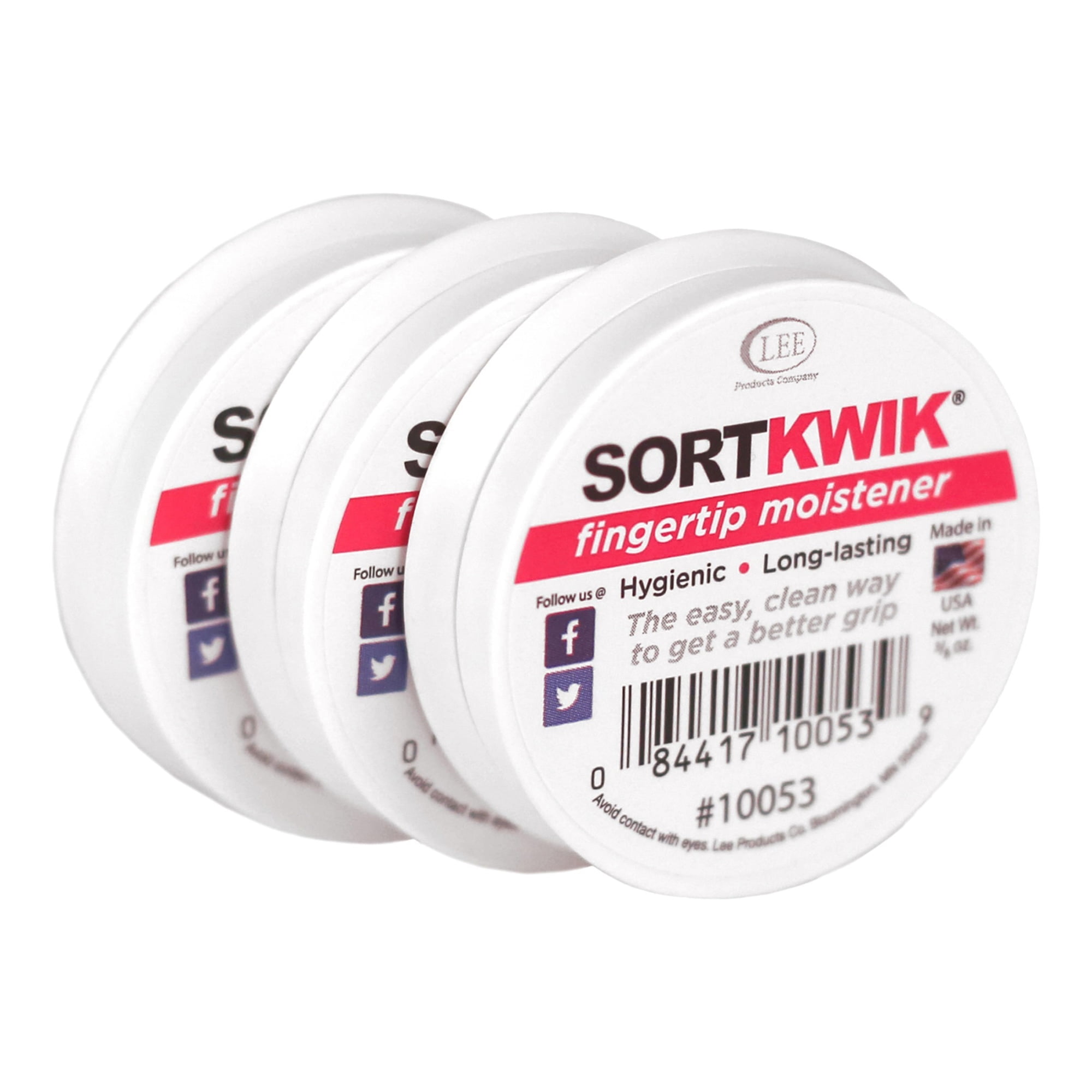 LEE Office Supplies, SortKwik Fingertip Moistener for Paper Sorting, 3 ...
