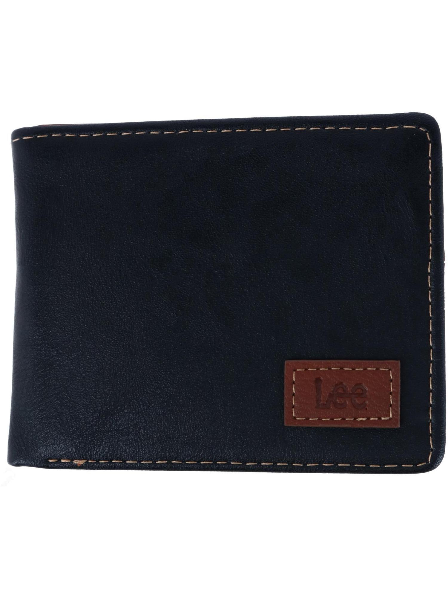 Lee Tumbled Leather Bifold Wallet (Men) - Walmart.com
