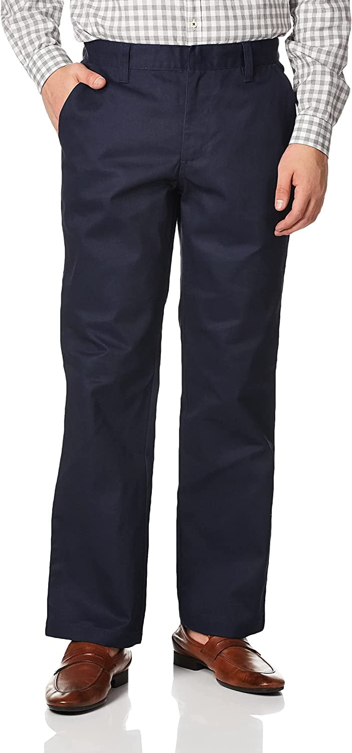 Lee Uniforms Mens Straight-Leg College Pant 40W x 32L Navy - Walmart.com