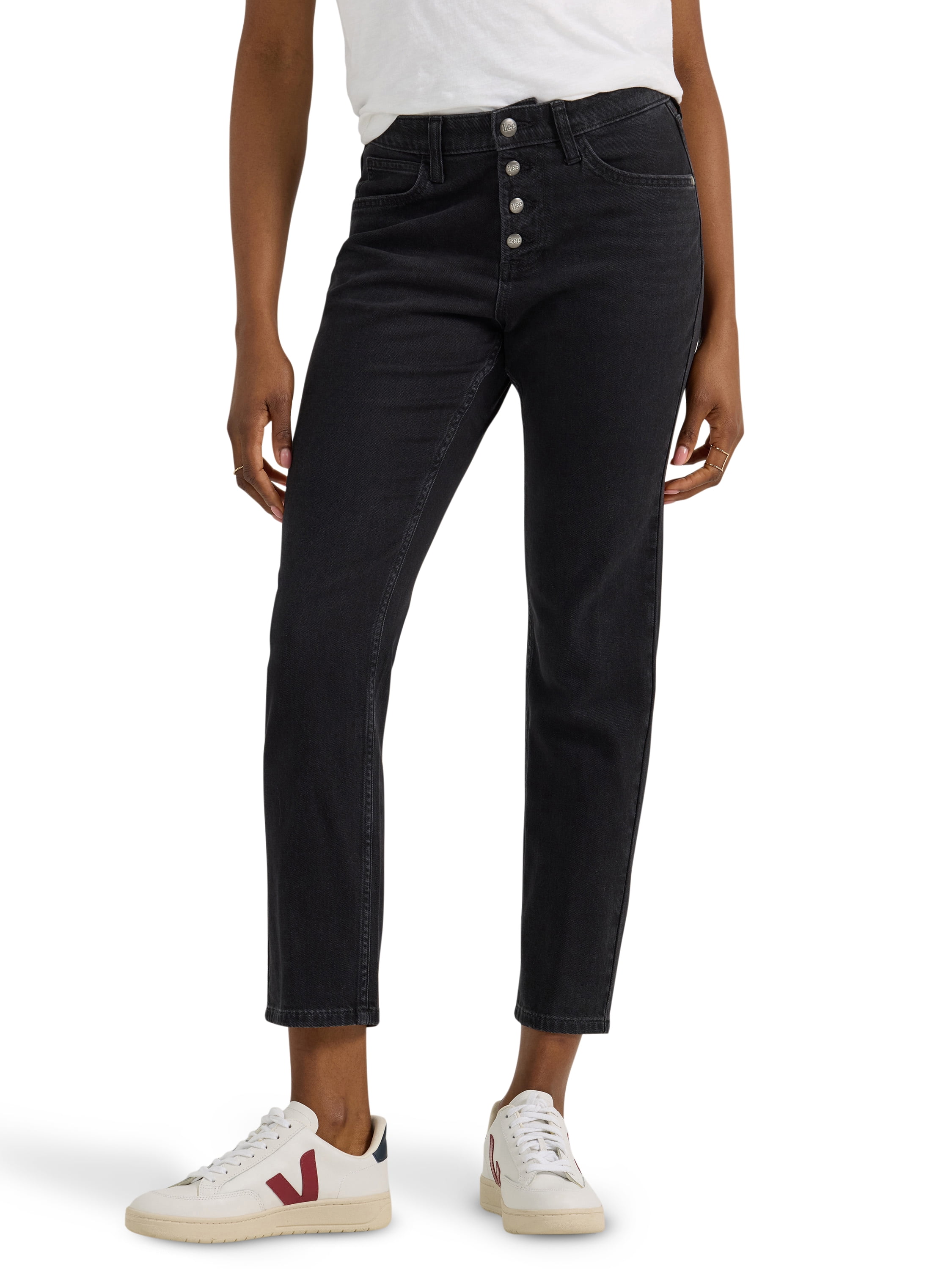 Lee® Women Heritage Slim Straight Buttonfly Jean - Walmart.com