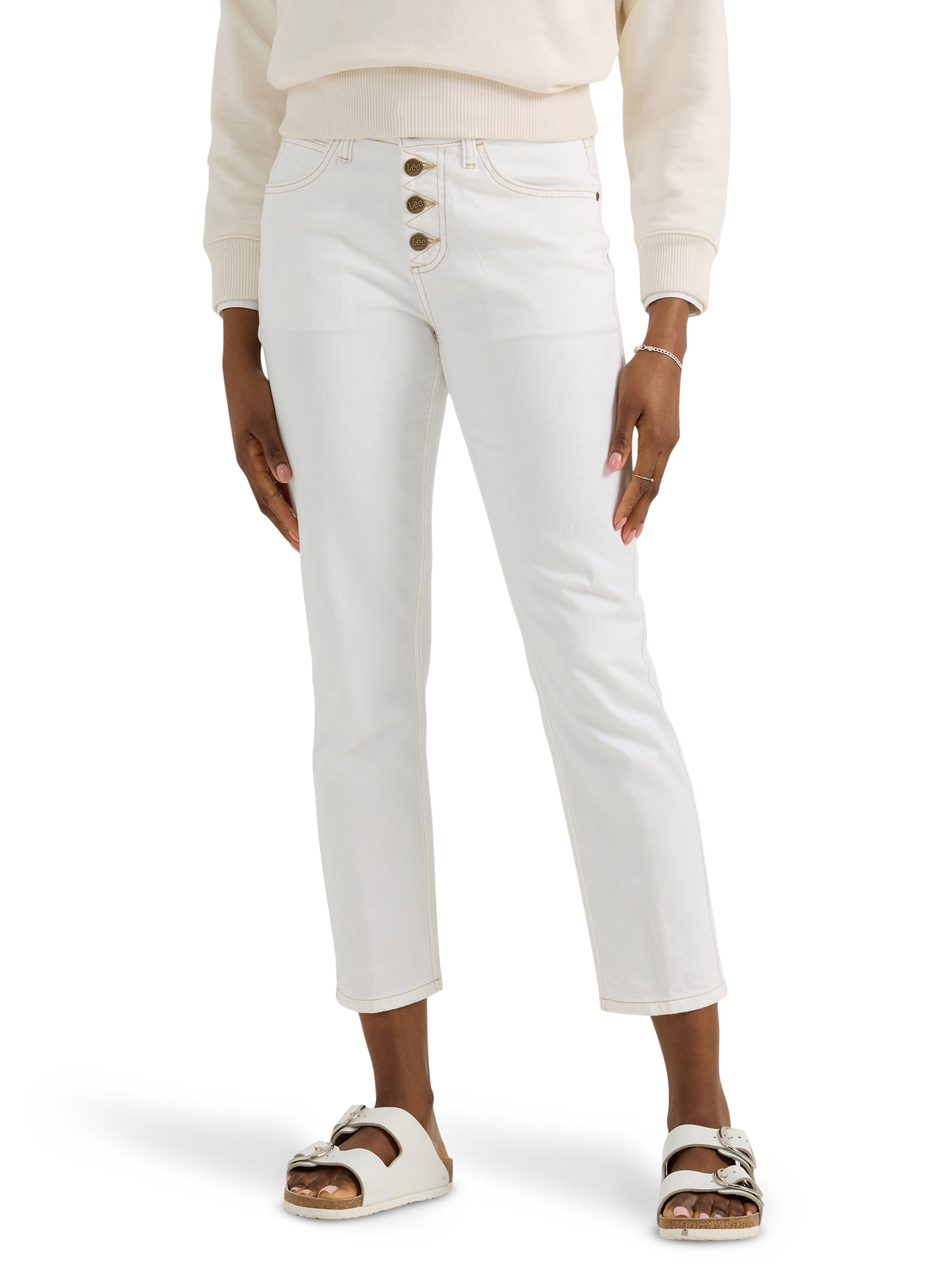 Lee® Women Heritage Slim Straight Buttonfly Jean - Walmart.com