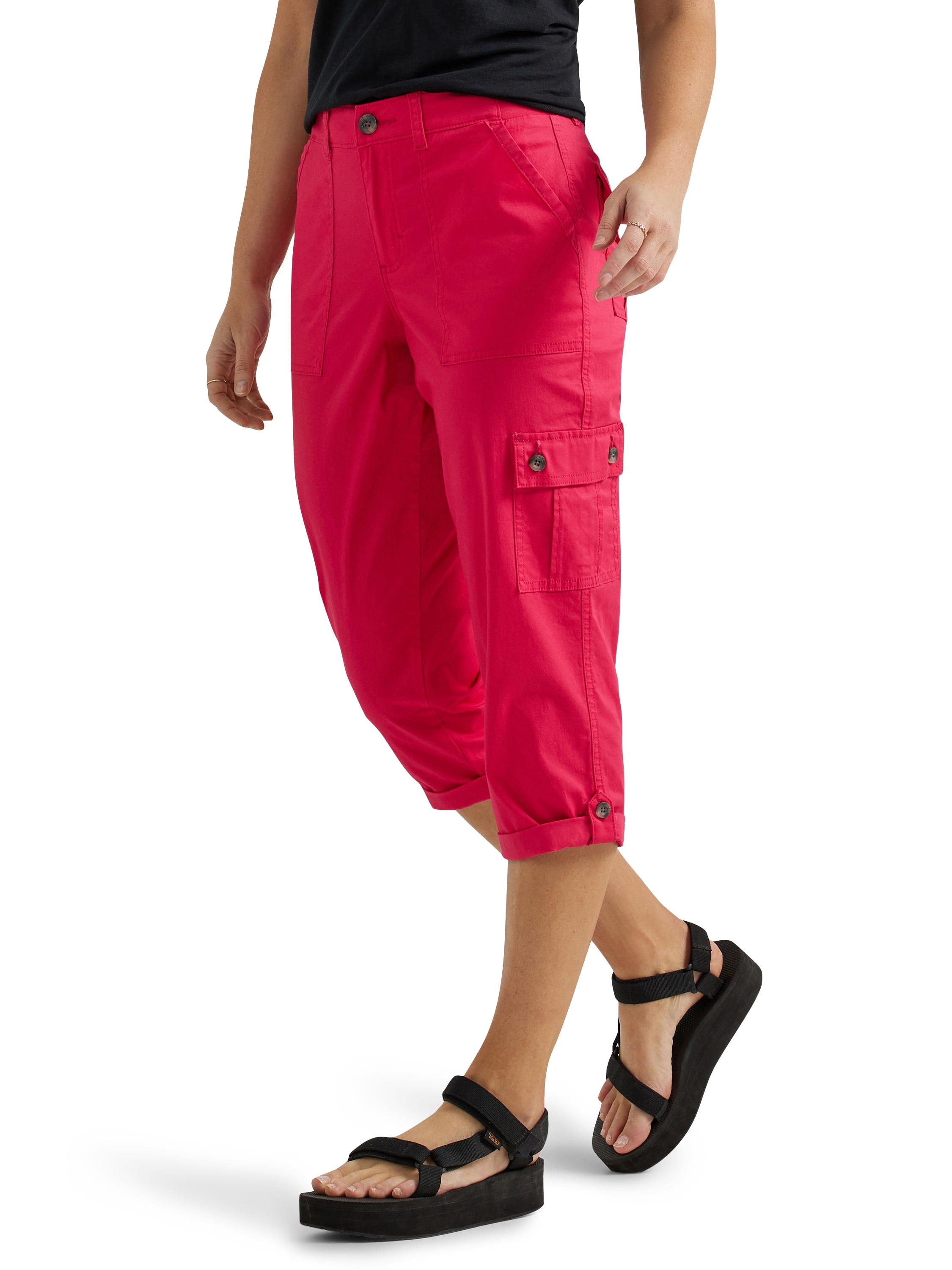 Lee Womens Flex To Go Mid Rise Capri Pants