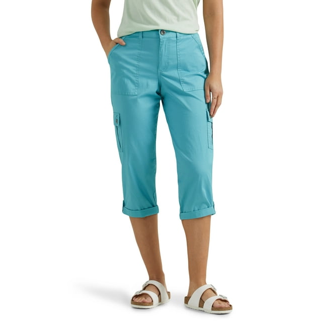 Lee Women's Flex to Go Mid Rise Capri Pants - Walmart.com