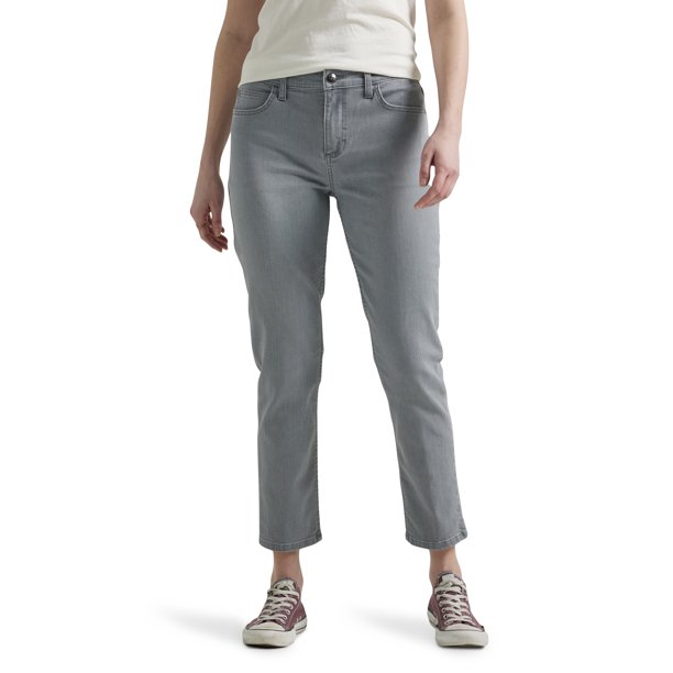 Lee® Women's Heritage Mid Rise Slim Straight Jean - Walmart.com