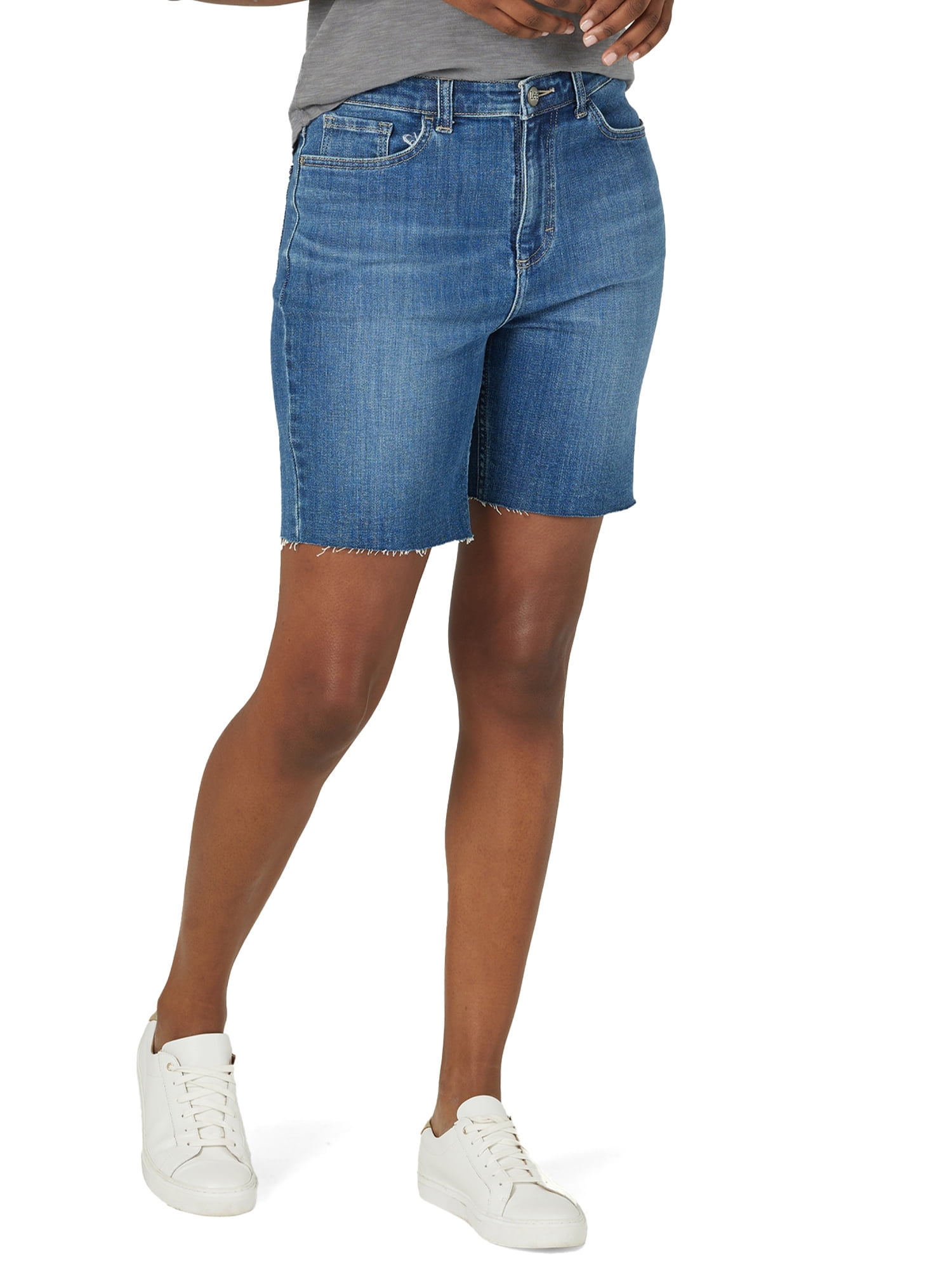 Lee Women's High Rise Cut Off Short - Walmart.com