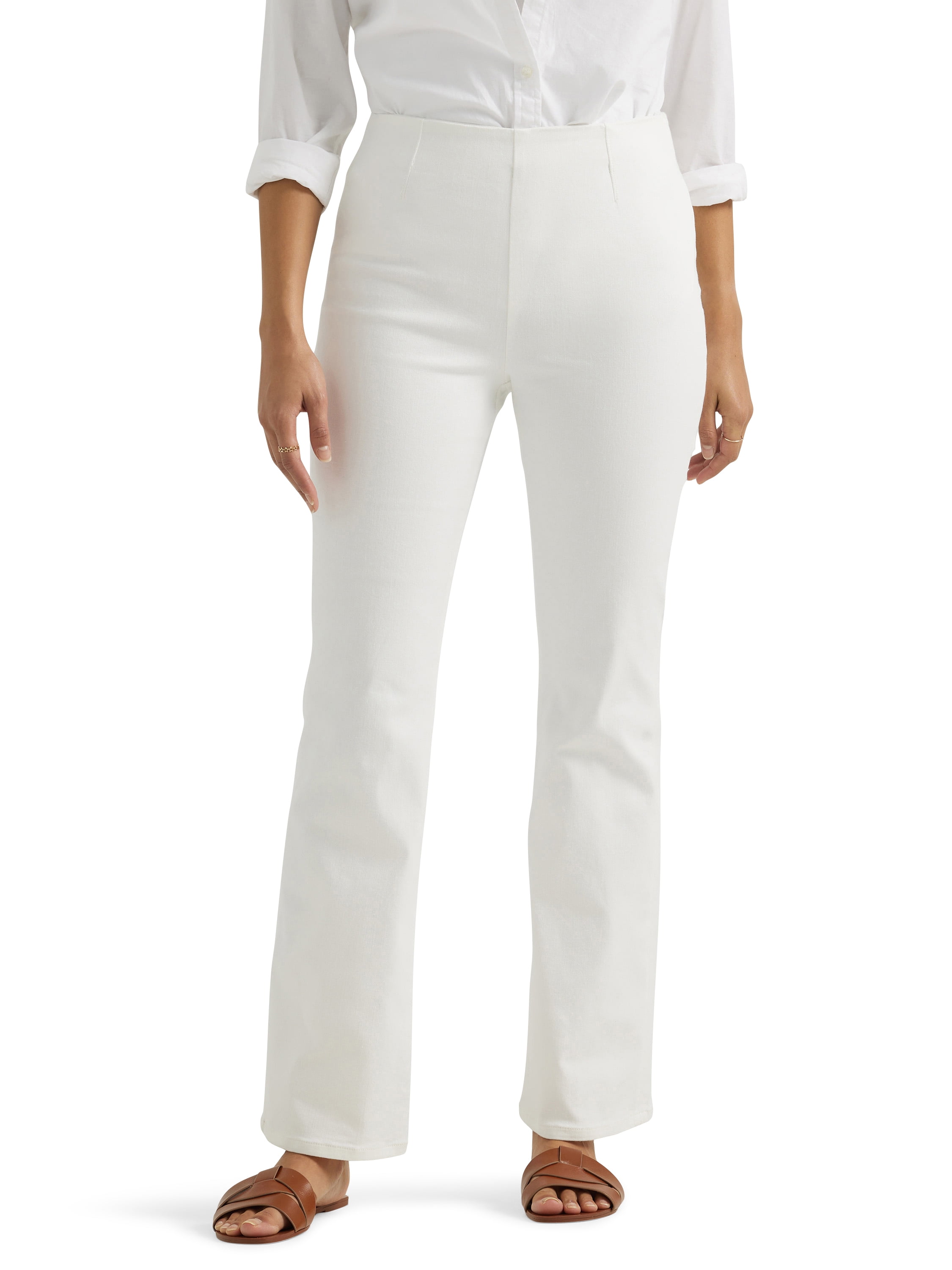 Lee women's High Rise Bootcut Pants - Pull-On Jeans - Walmart.com