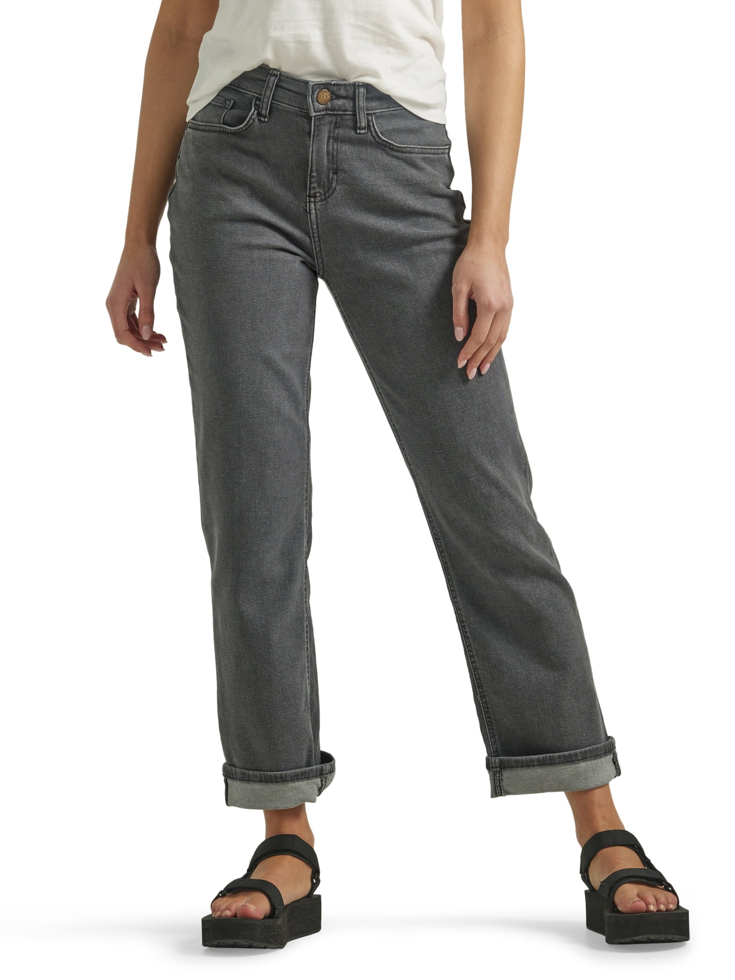 Lee® Women's Legendary Boyfriend Jean, Mid Rise, Regular Fit, Straight ...