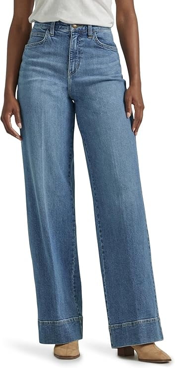 Lee Women's Legendary High Rise Trouser Jean, Elevated Retro, 16 Short ...