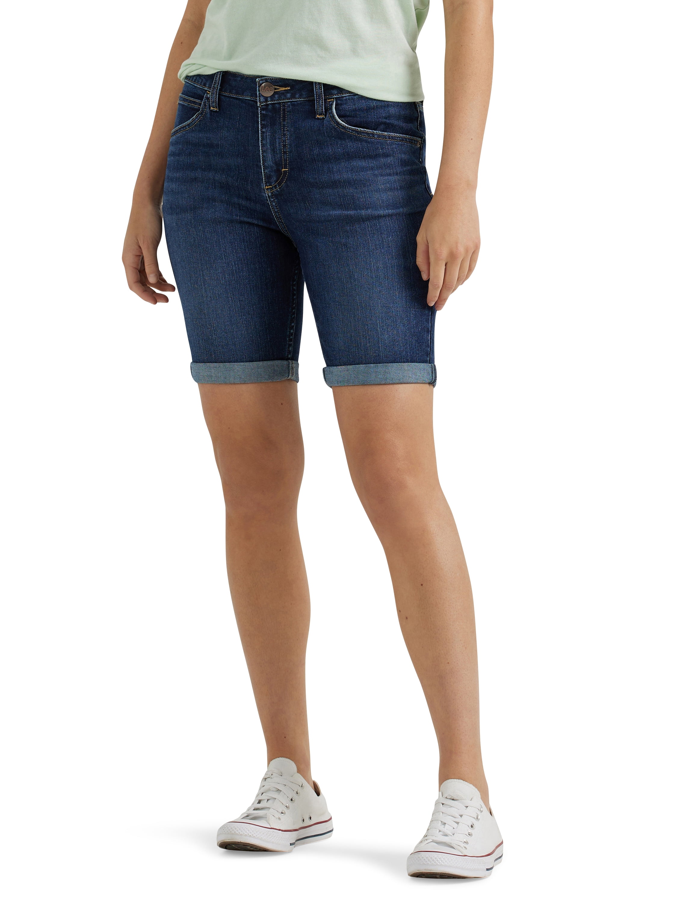 Lee women's Bermuda Shorts - Mid Rise 8 Inseam - Walmart.com