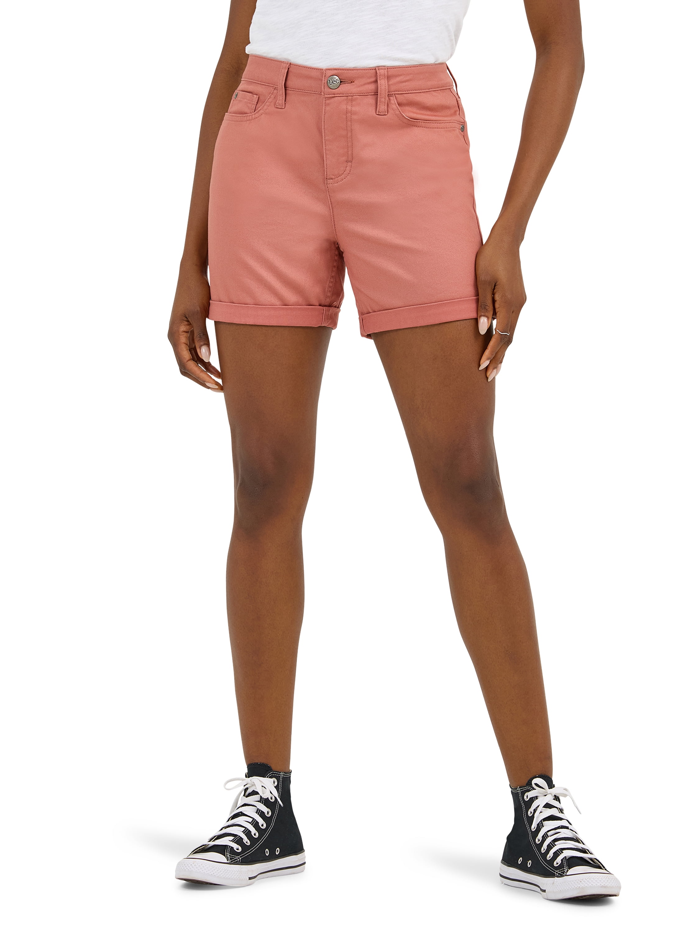 Lee® Women's Mid Rise 5" Cuffed Short, Sizes 4-20 - Walmart.com