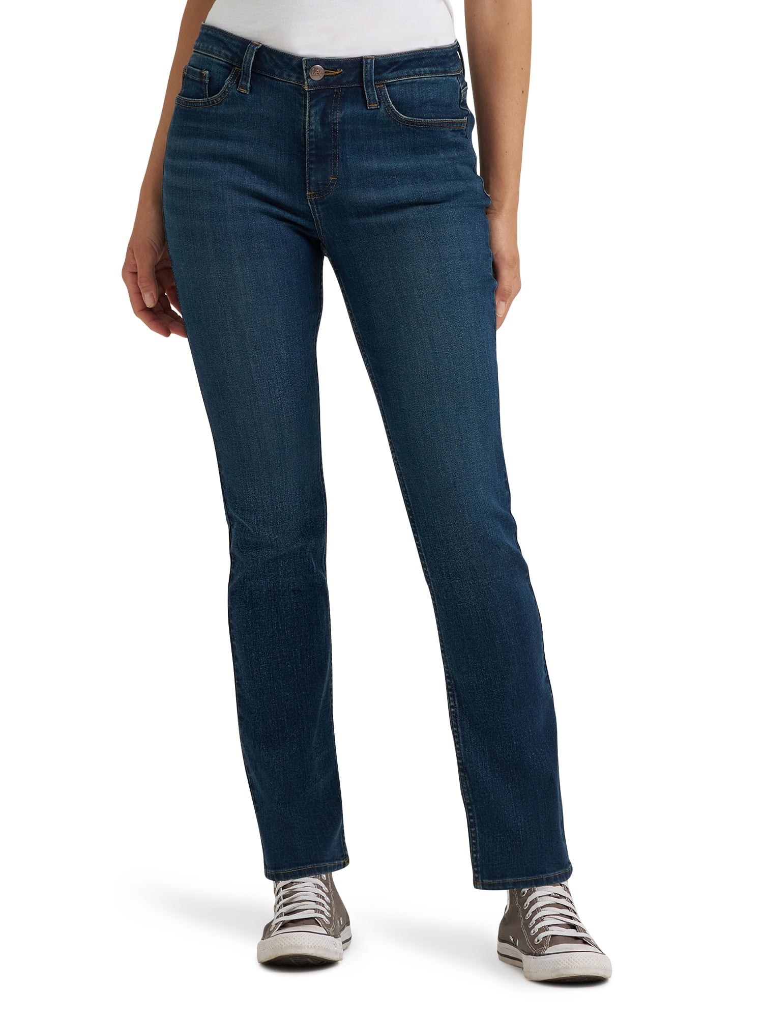 Lee Women's Midrise Straight Jean, Available in 28", 30", 32" Inseams ...