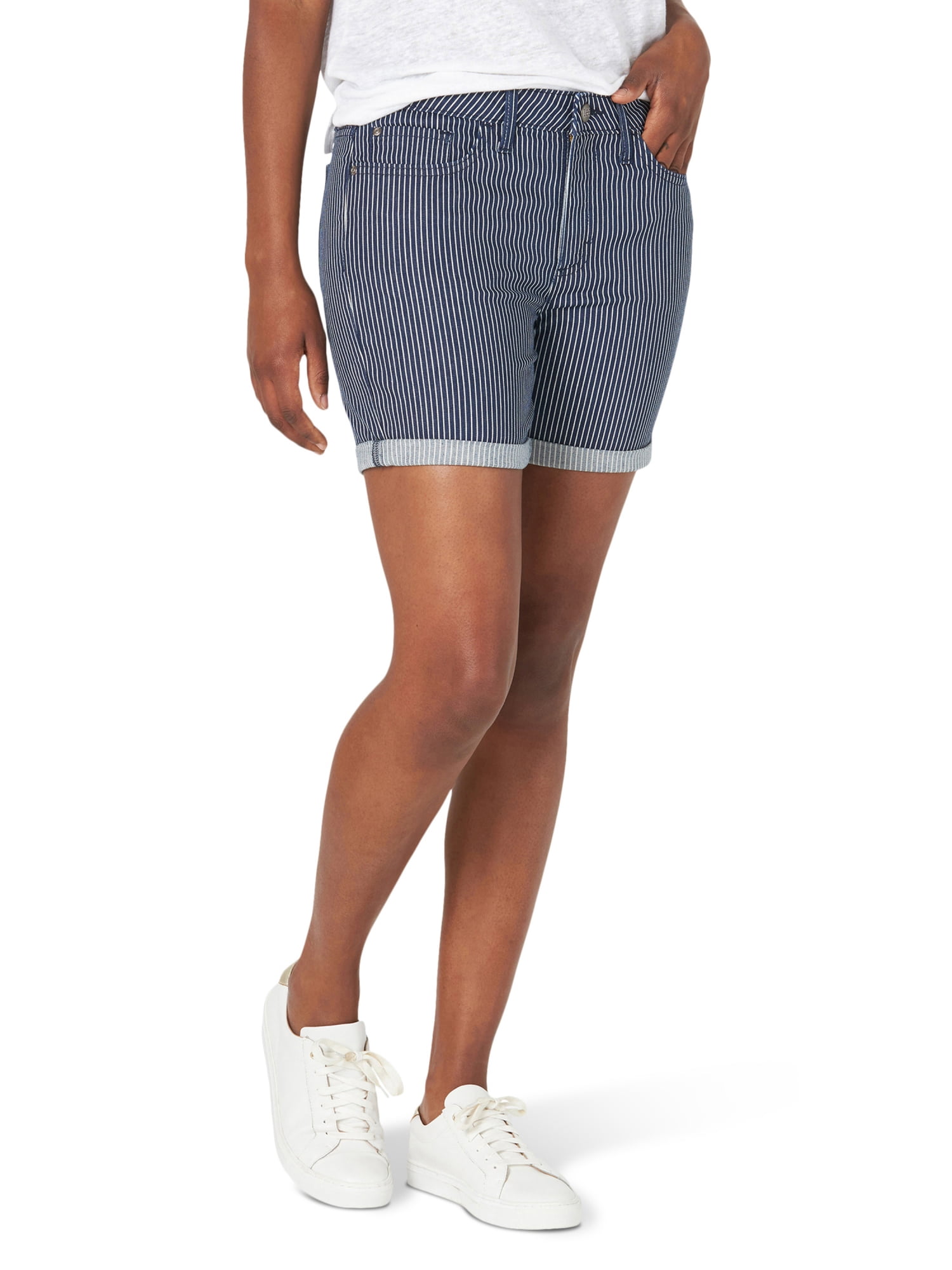 Lee Women's Midrise 5" Cuffed Short - Walmart.com
