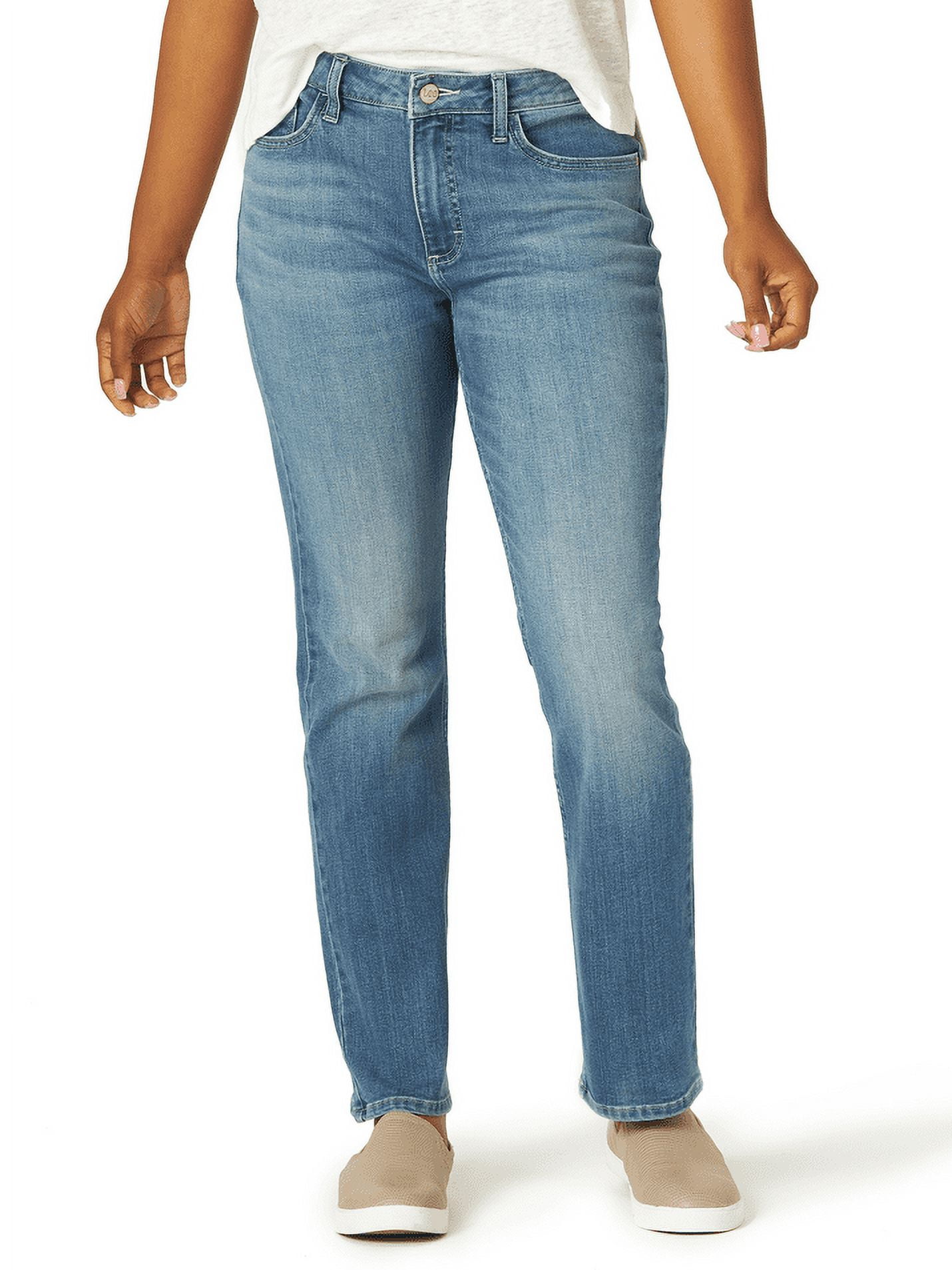 Lee Women's Midrise Straight Jean, Available in 28", 30", 32" Inseams ...