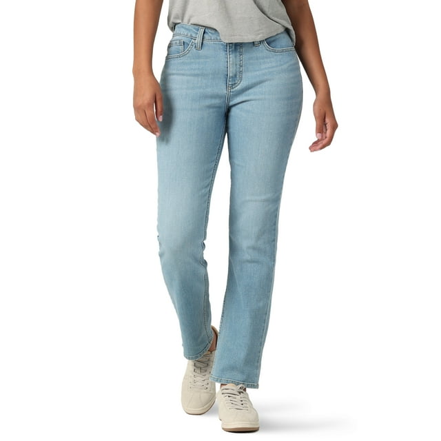 Lee Women's Midrise Straight Leg Jean - Walmart.com