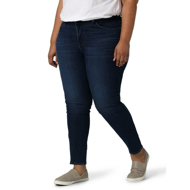 Lee® Women's Plus High Rise Skinny Jean, Sizes 16-26 - Walmart.com