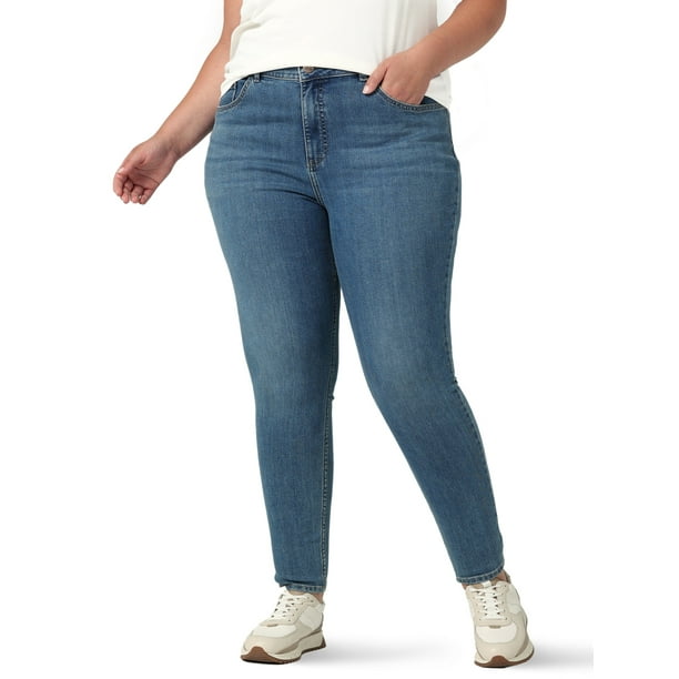 Lee® Women's Plus High Rise Skinny Jean - Walmart.com