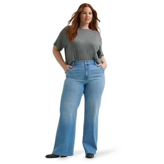 Lee® Women's Plus Legendary A-line Denim Jeans - Walmart.com