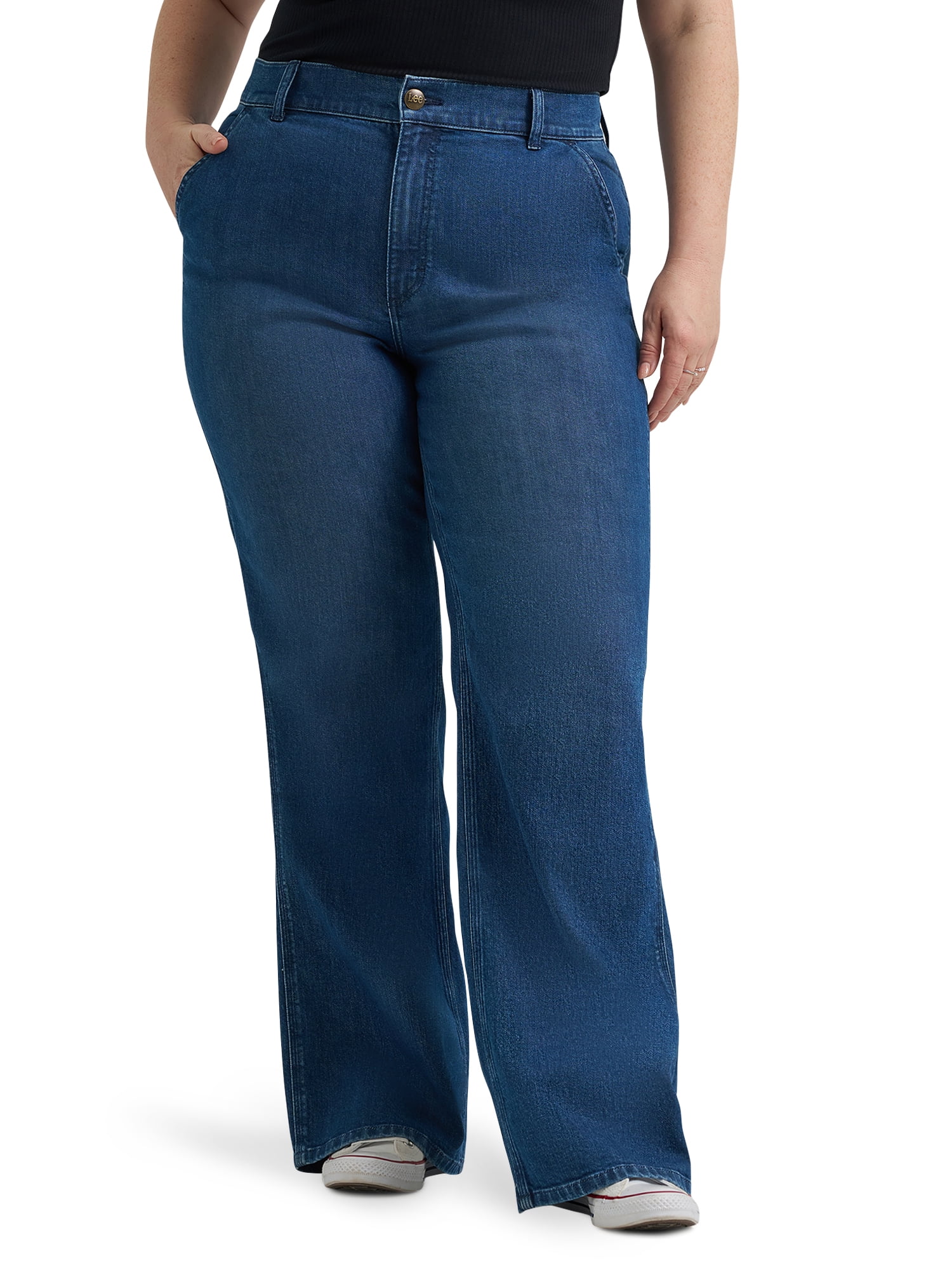Lee® Women's Plus Legendary A-line Denim Jeans - Walmart.com