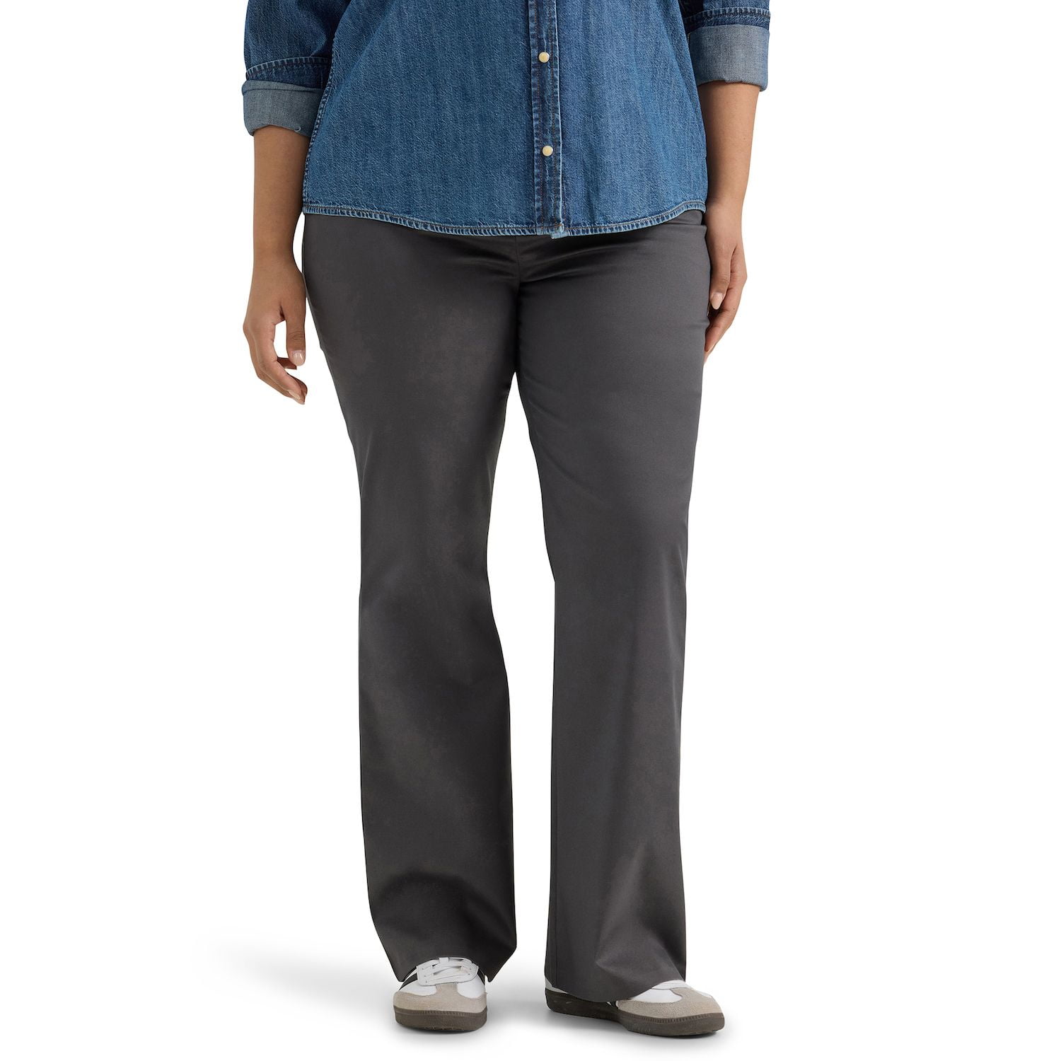 Lee® Women's Plus Mid Rise Wrinkle Free Bootcut Pant - Walmart.com