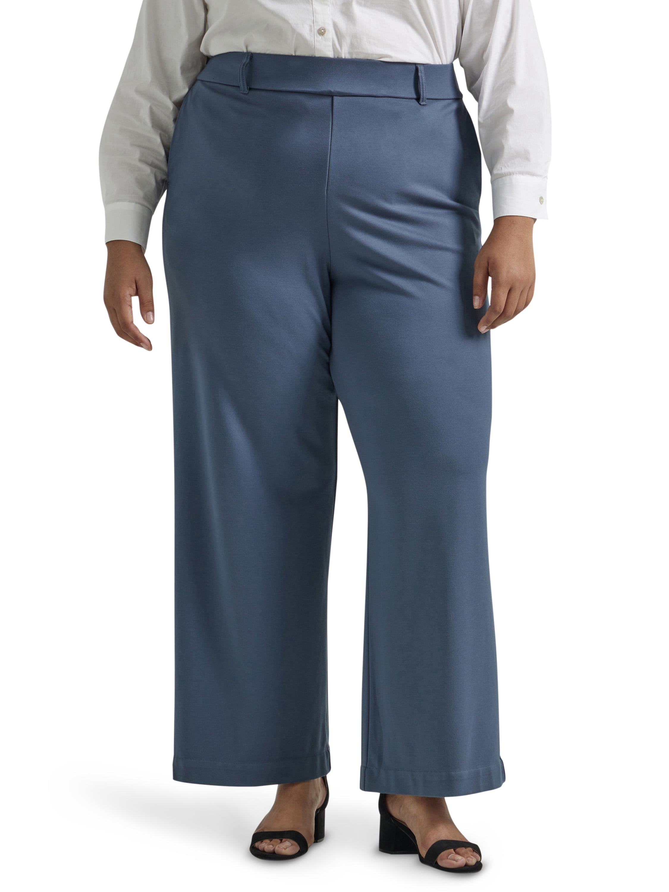 Lee® Women's Plus Pull-On Comfort Waist A-Line Knit Pant - Walmart.com
