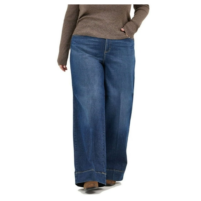 Lee Women's Plus Size Legendary High Rise Trouser Jean Denim Inner ...