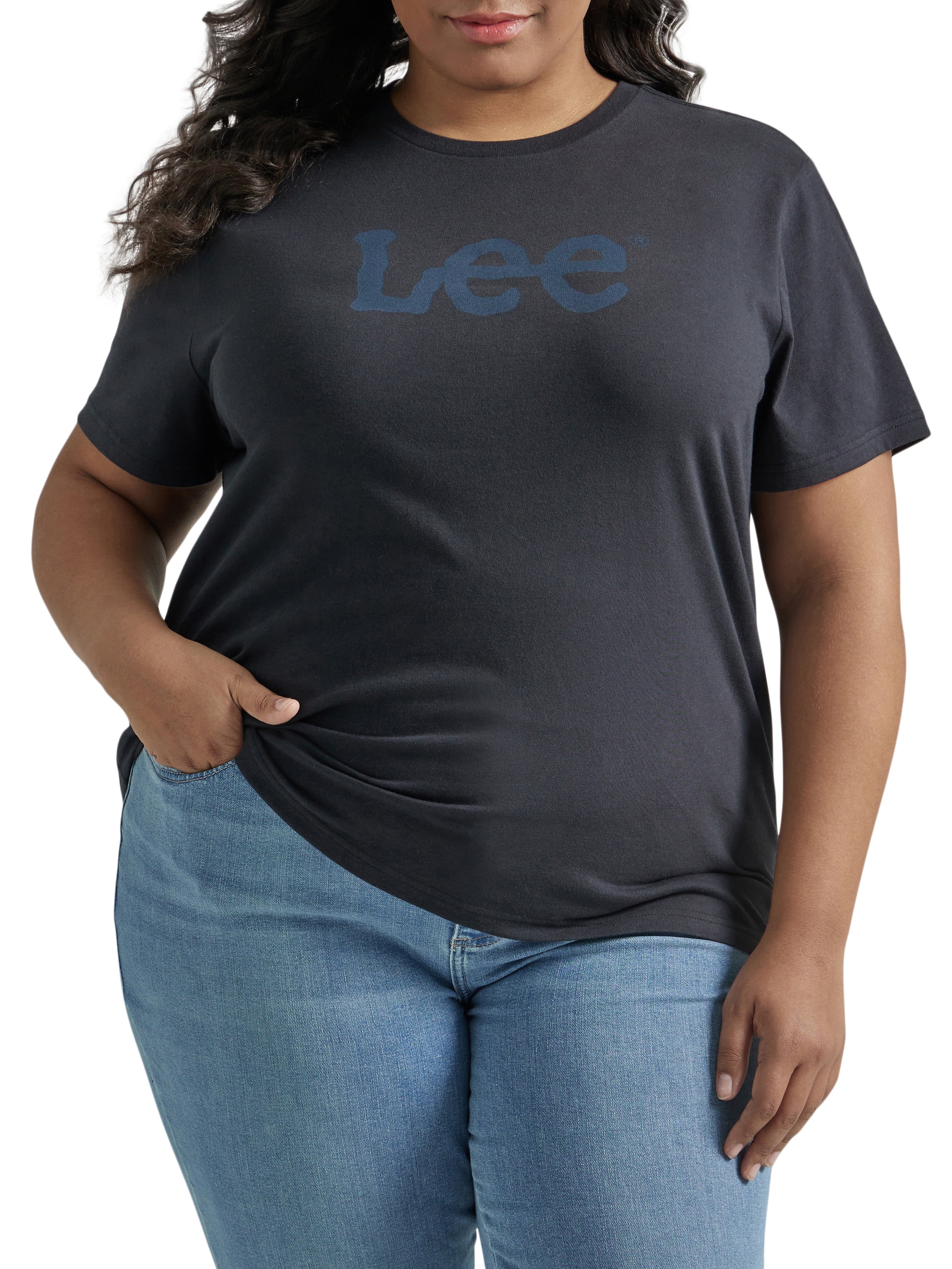 Lee women's Plus Size Logo Tee - Fit Graphic Tee - Walmart.com