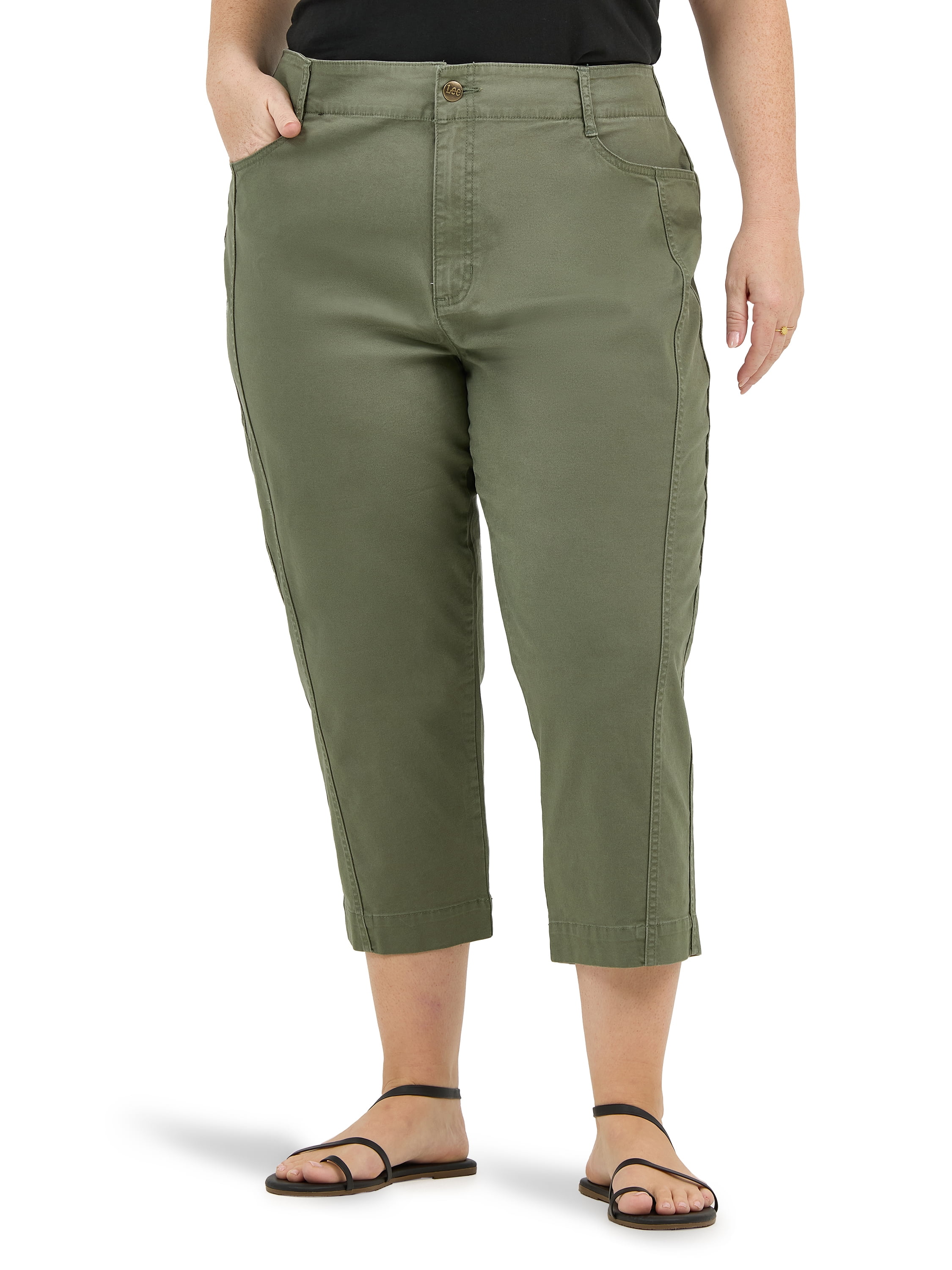 Lee Women's Plus Size Midrise Capri - Walmart.com