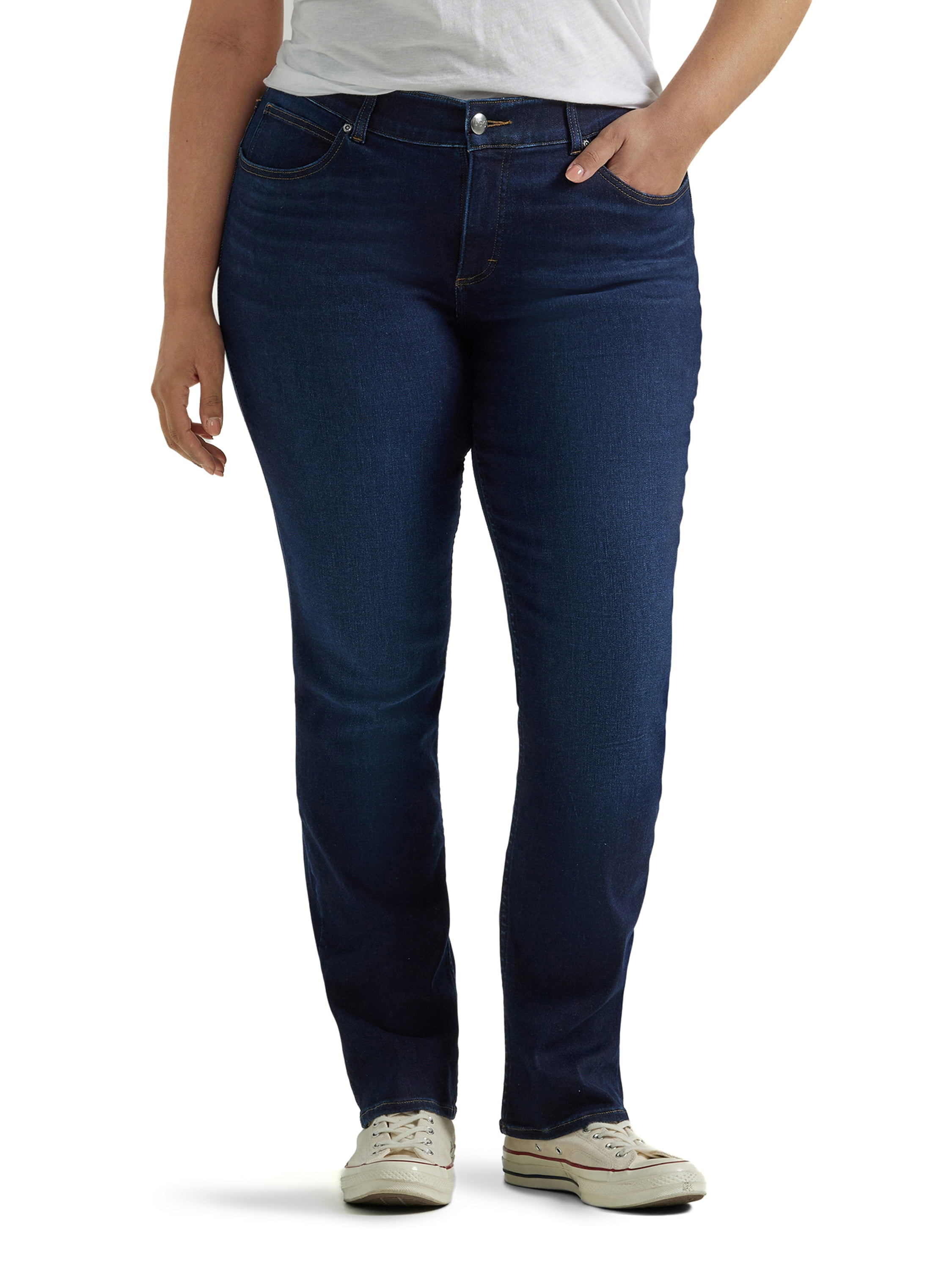 Lee® Women's Plus Ultra Lux Comfort with Flex Motion Straight Leg Jean ...
