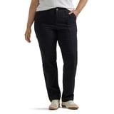 Lee Women's Plus Ultra Lux Comfort Flex Utility Pant Cotton Stretch Mid ...