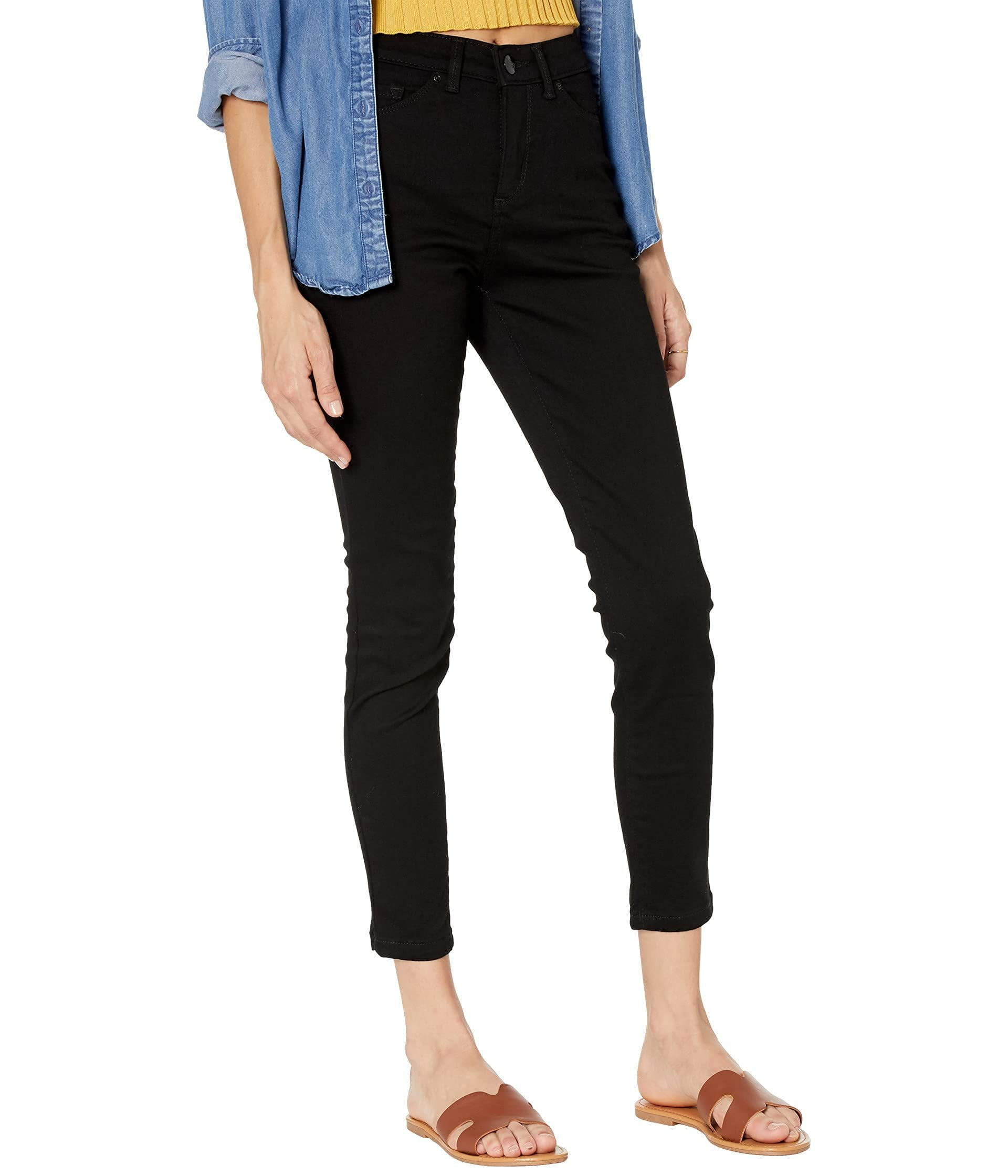 Lee Women's Slimming Fit Rebound Skinny Leg Jean, Black, 6 Short ...