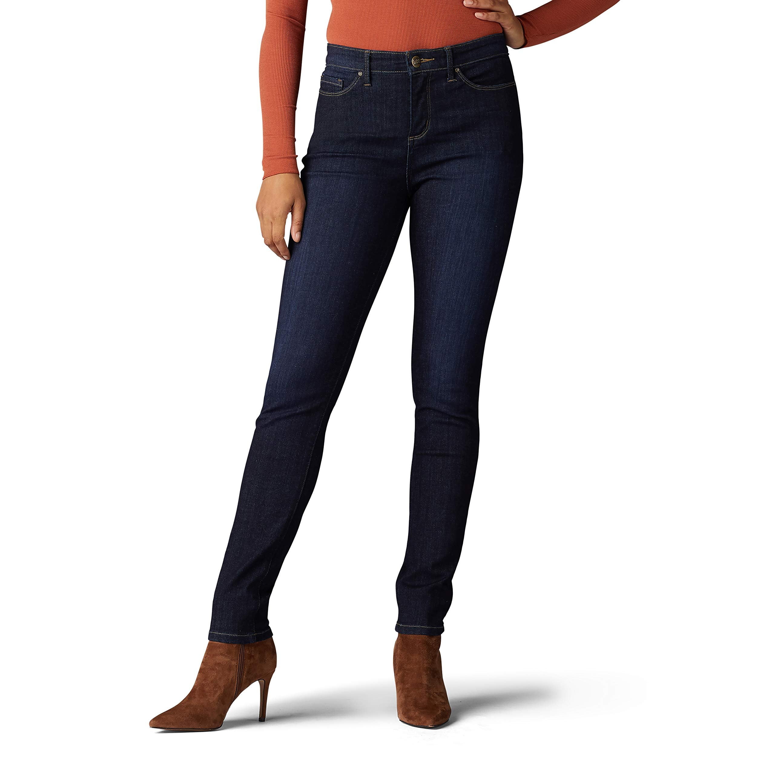 Lee Women's Sculpting Slim Fit Skinny Leg Jean, Slumber, 18 Short ...